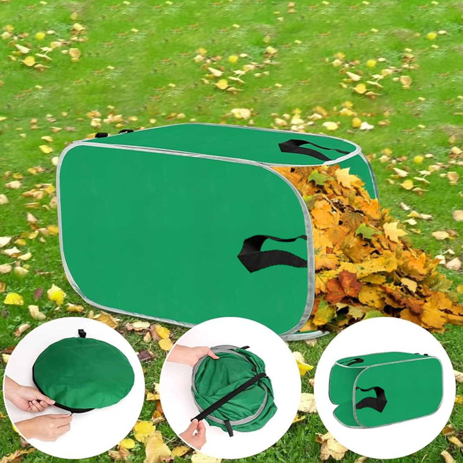 Hzsb Foldable Pop-up Leaf Collection Bag – Reusable, Large Capacity ...