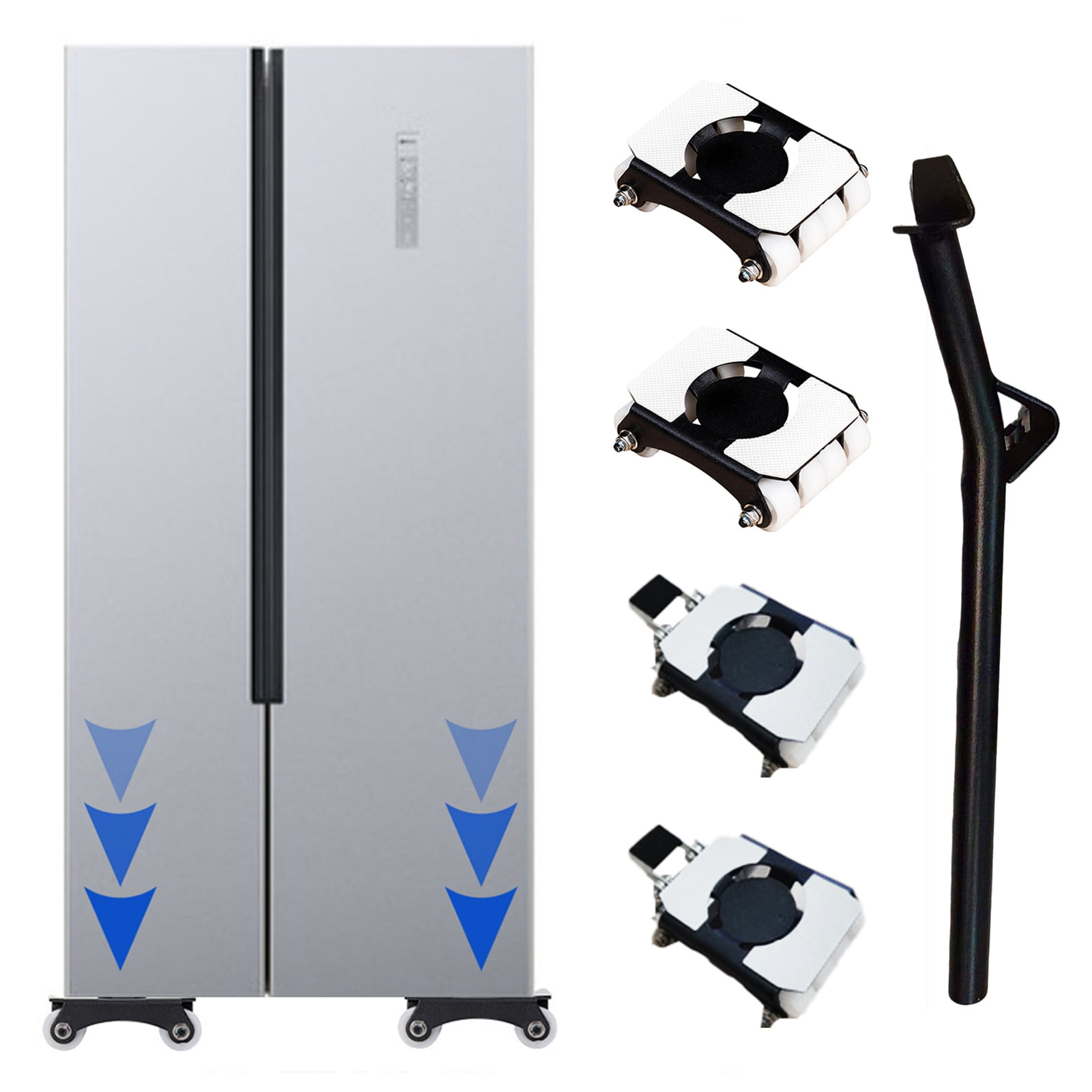 Hzsb Furniture Mover Lifter Set with Crowbar – Heavy Duty 8-Wheel ...