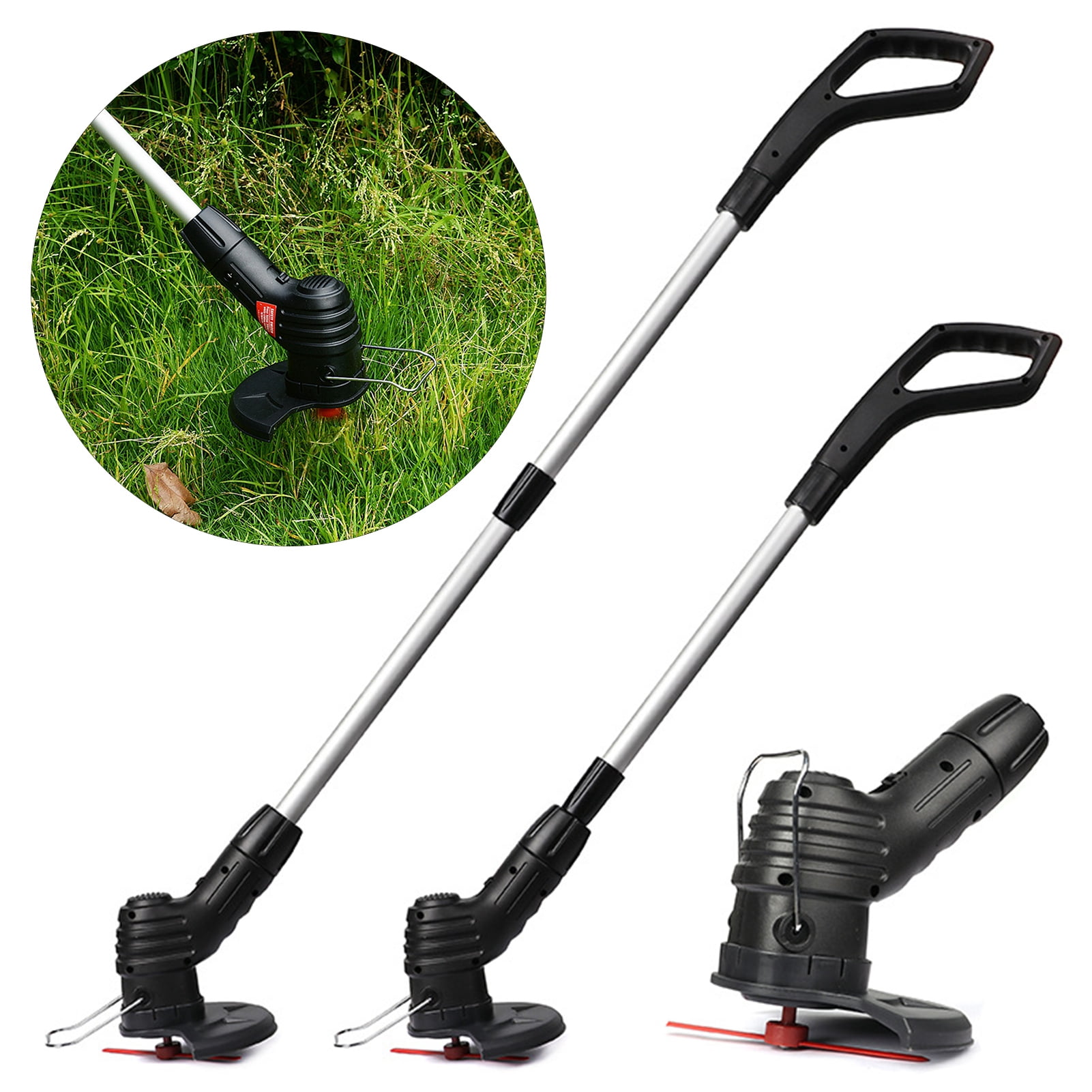 Hzsb Garden Grass Trimmer 2000mAh Cordless Electric Lawn Mower Portable ...