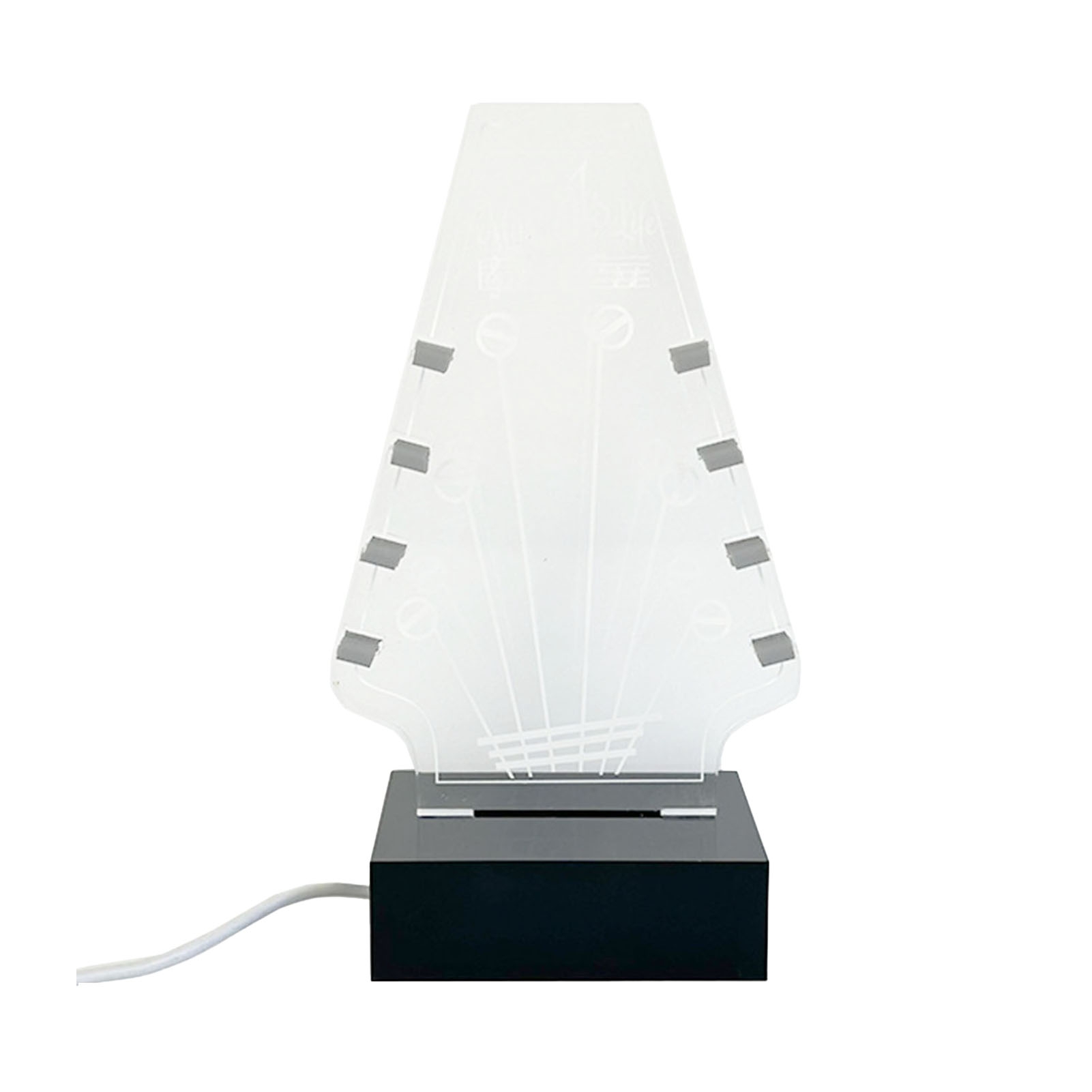 Hzsb Guitar Pick Display Stand with Light Guitar Headstock Shape Pick ...