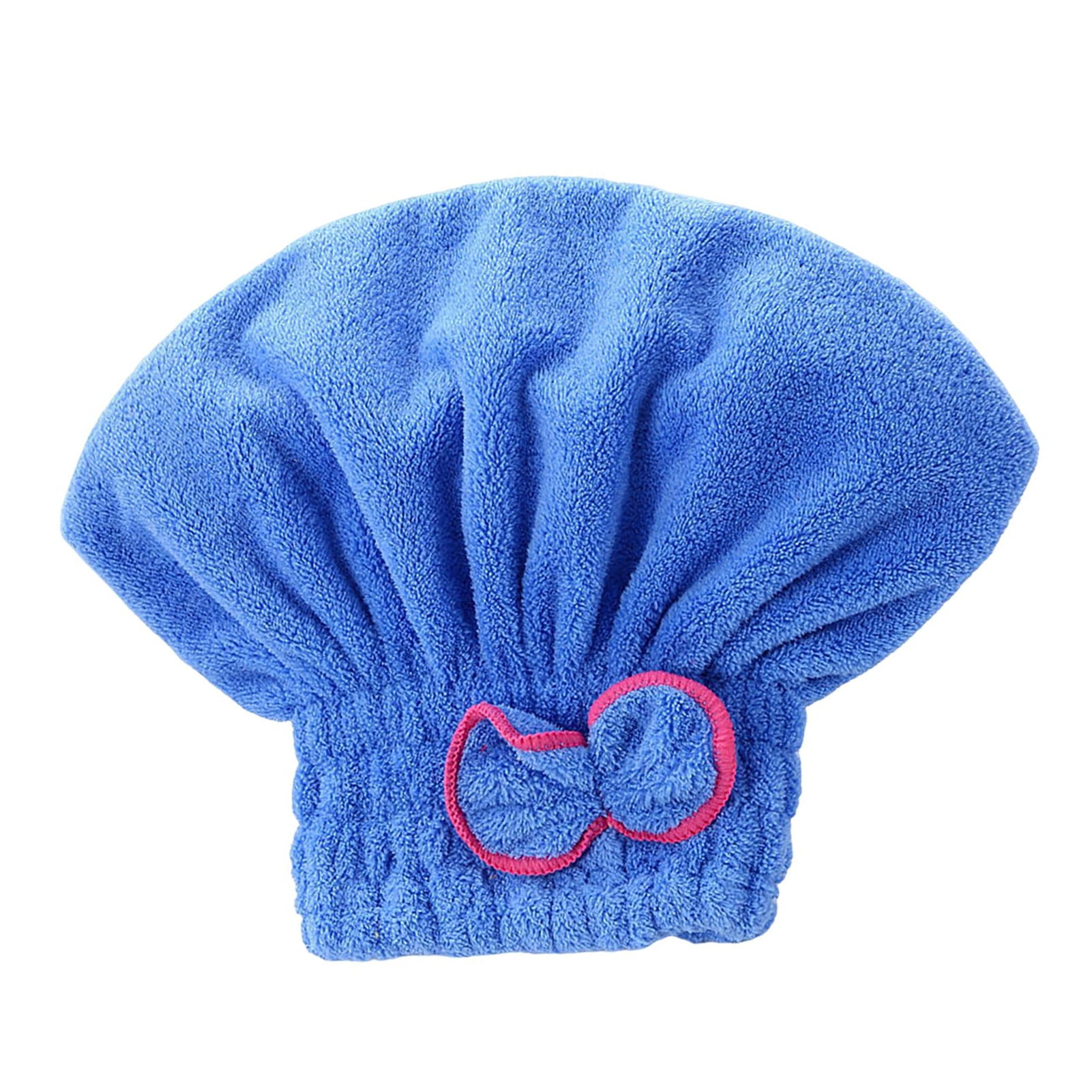 Hzsb Hair Drying Hat with Elastic Band Super Absorbent Quick Dry Bow Design Anti-Frizz Cap for ...