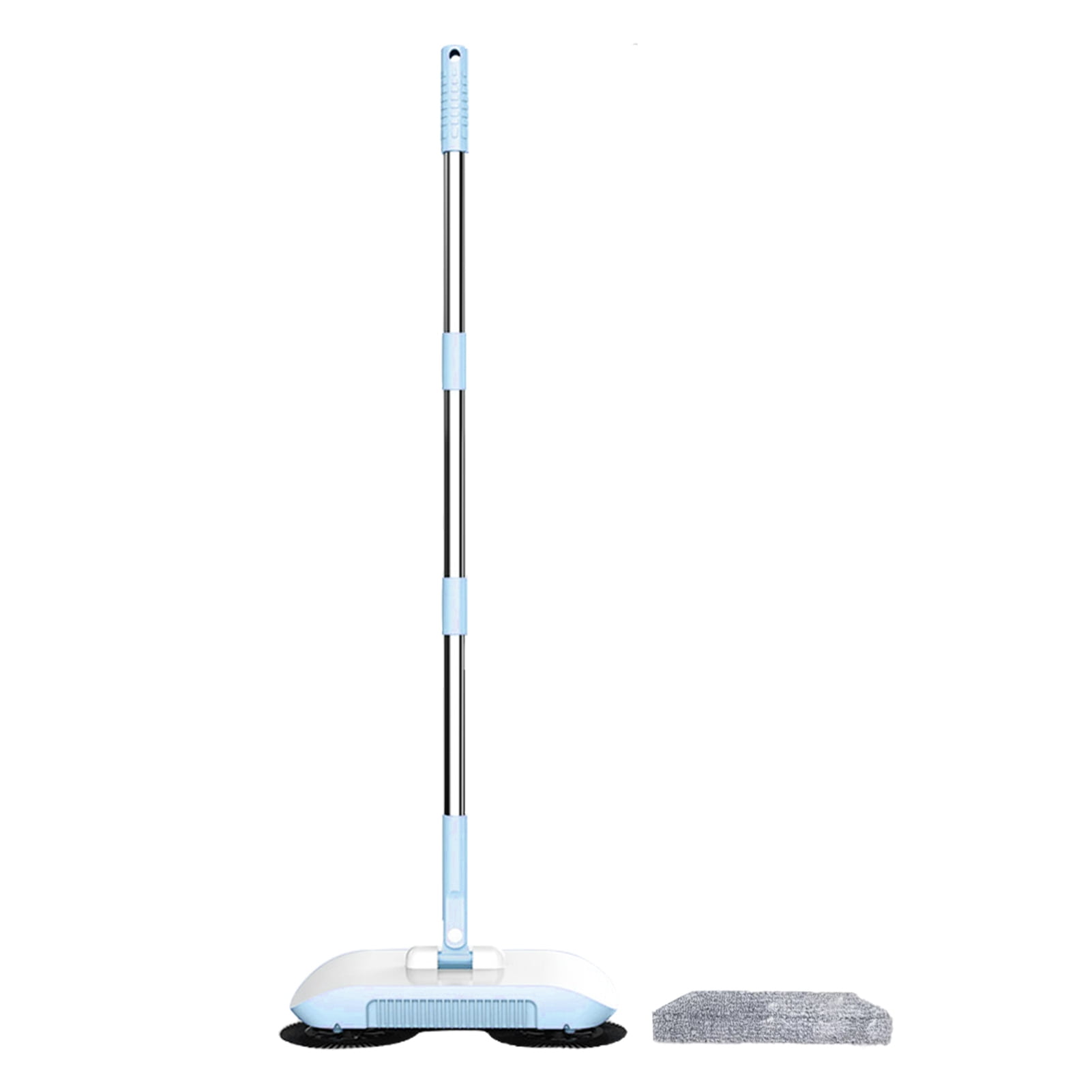Hzsb Hand Push Sweeper with 1/2/3 Cloth Ends Long Rod Dry/Wet Cleaning ...