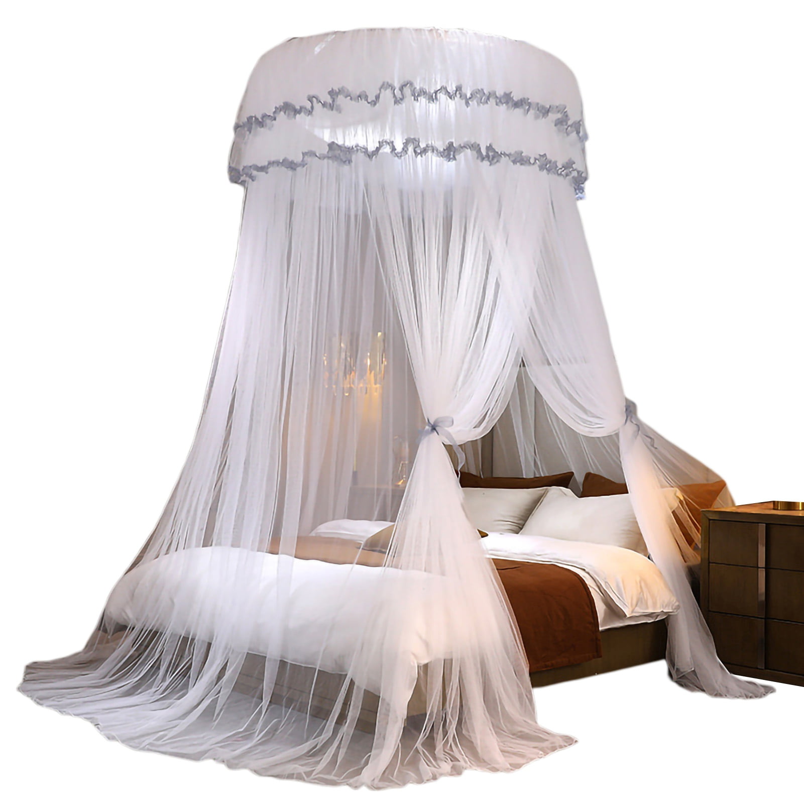 Hzsb Hanging Mosquito Net Top Hook Encrypted Mesh Lace Patchwork ...