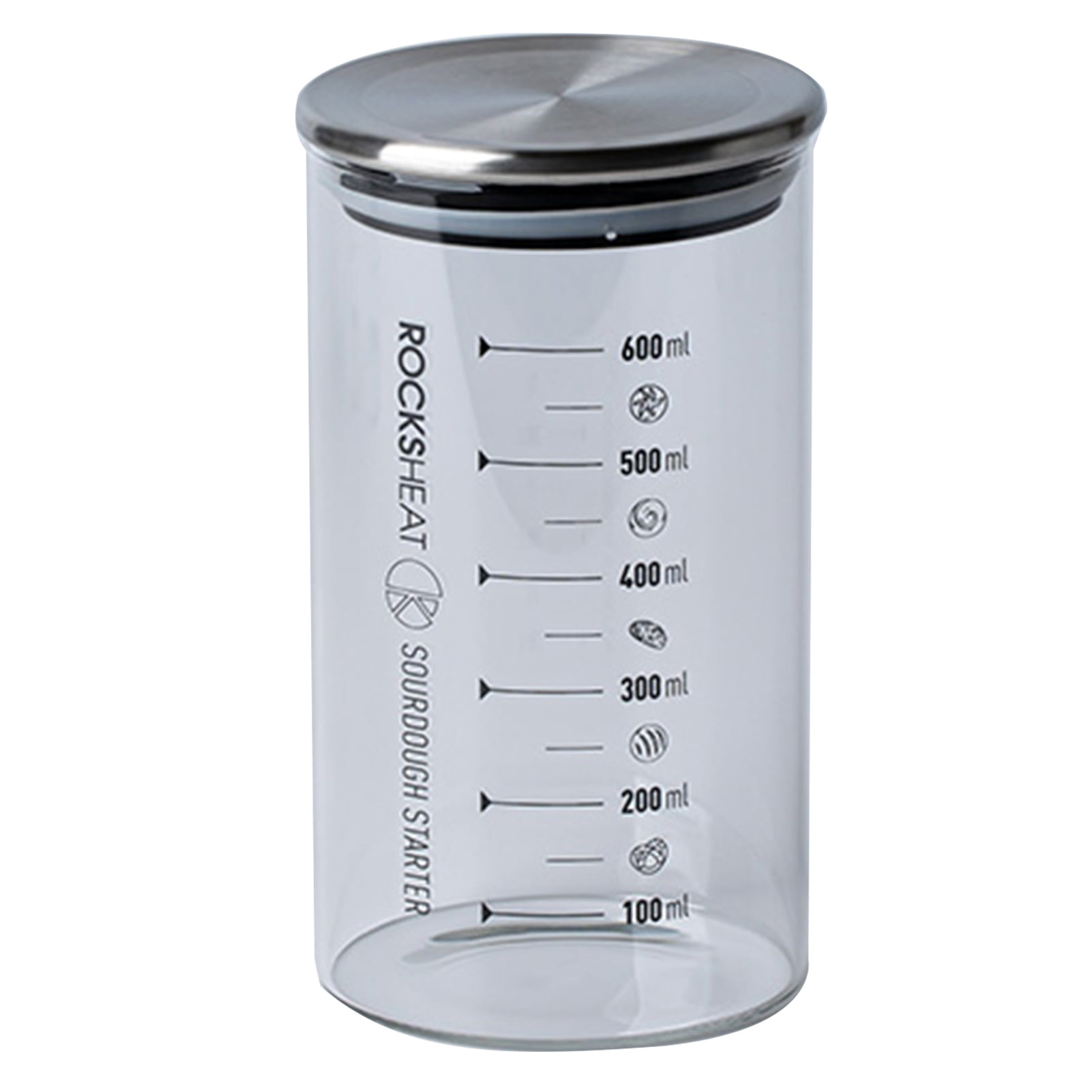 Hzsb Home Fermenter with Scale Sourdough Jar Leakproof Airtight Wide ...