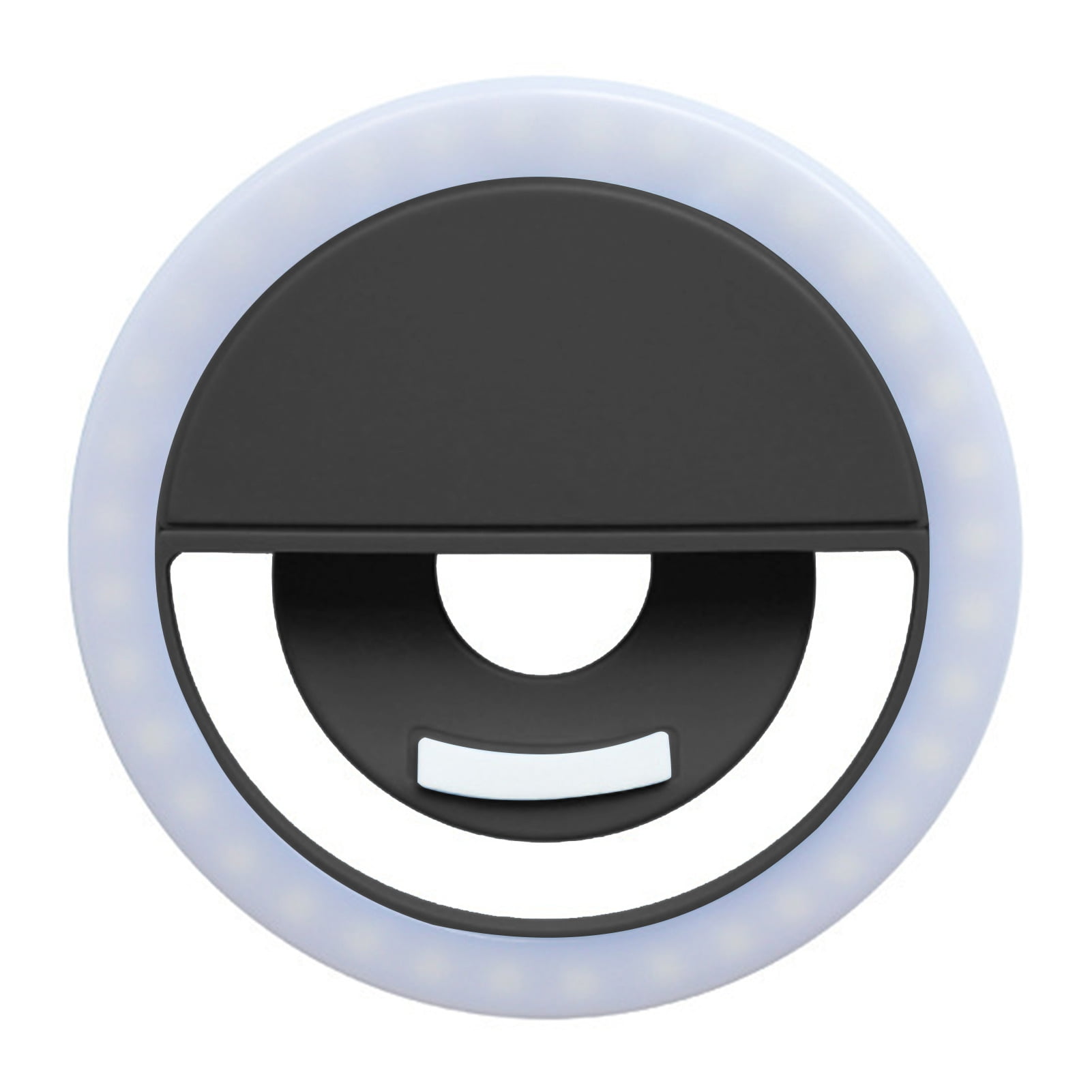 Hzsb LED Rechargeable Selfie Fill Light 3 Modes Clip-on Round Beauty ...