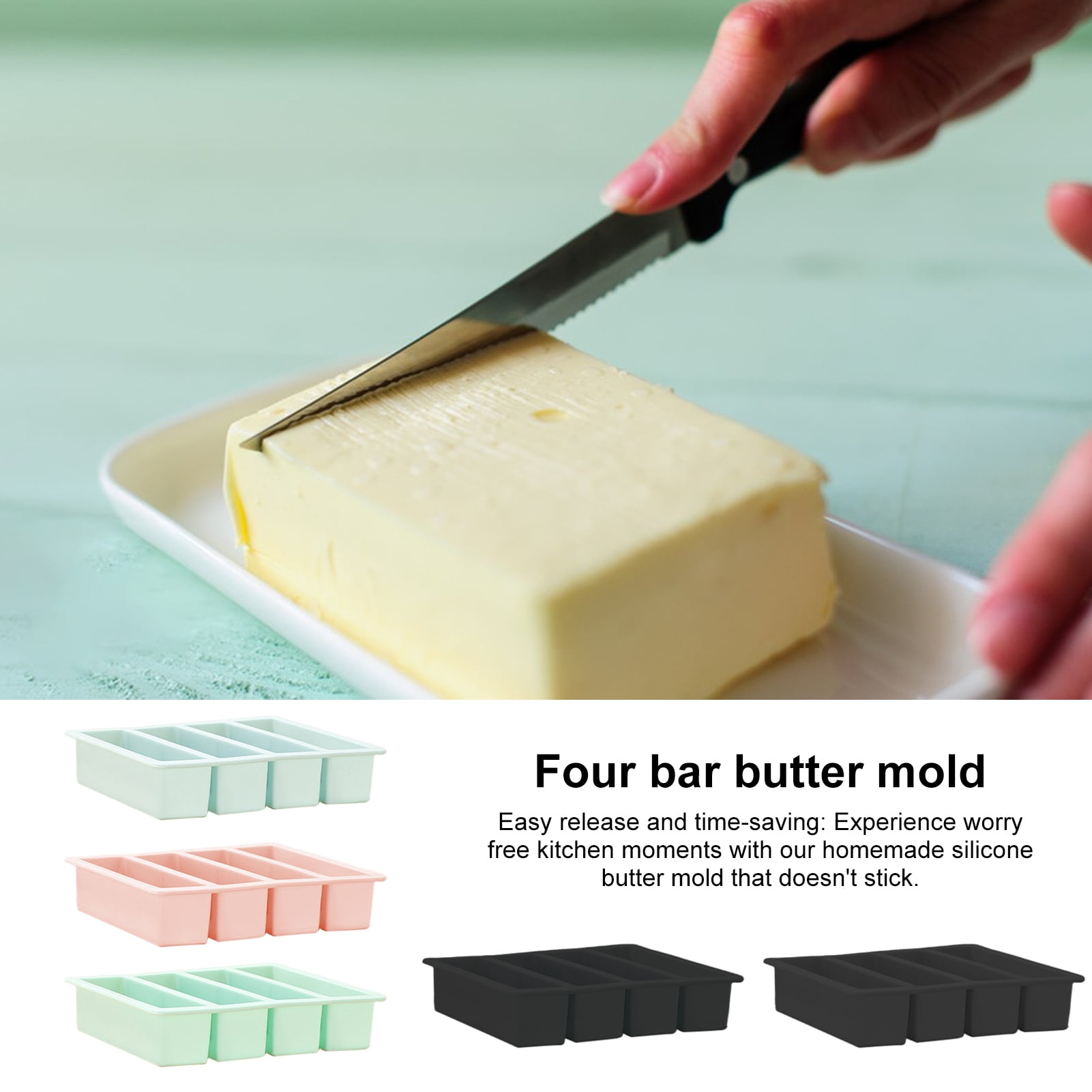 Hzsb Large Butter Maker Non-Stick Butter Tray for Brownies Homemade ...