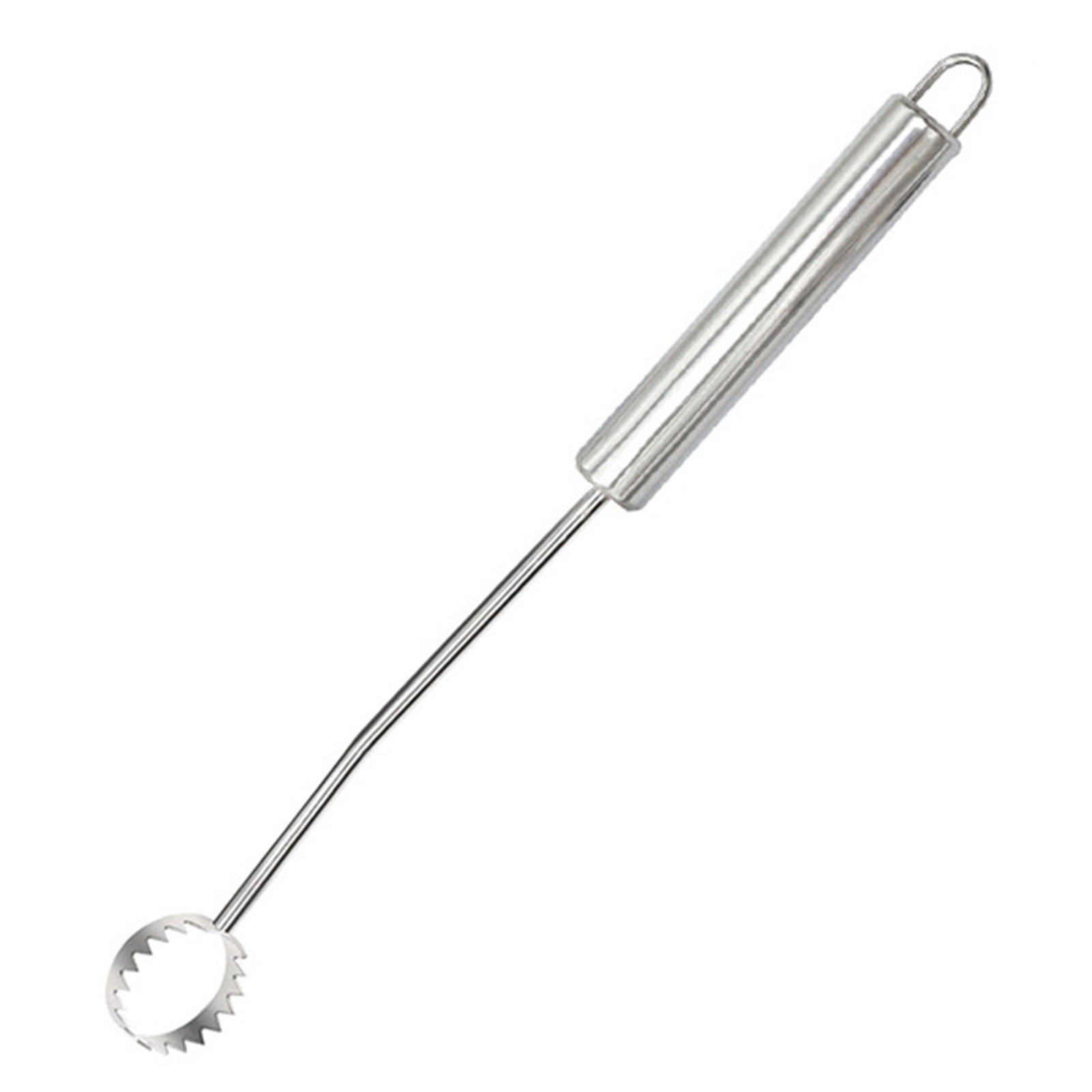 Hzsb Lung Scraper Food Grade - Stainless Steel Long Handle Sharp Zigzag ...