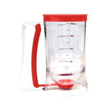Pancake Batter Dispenser with Measuring Label- Perfect for Baking ...