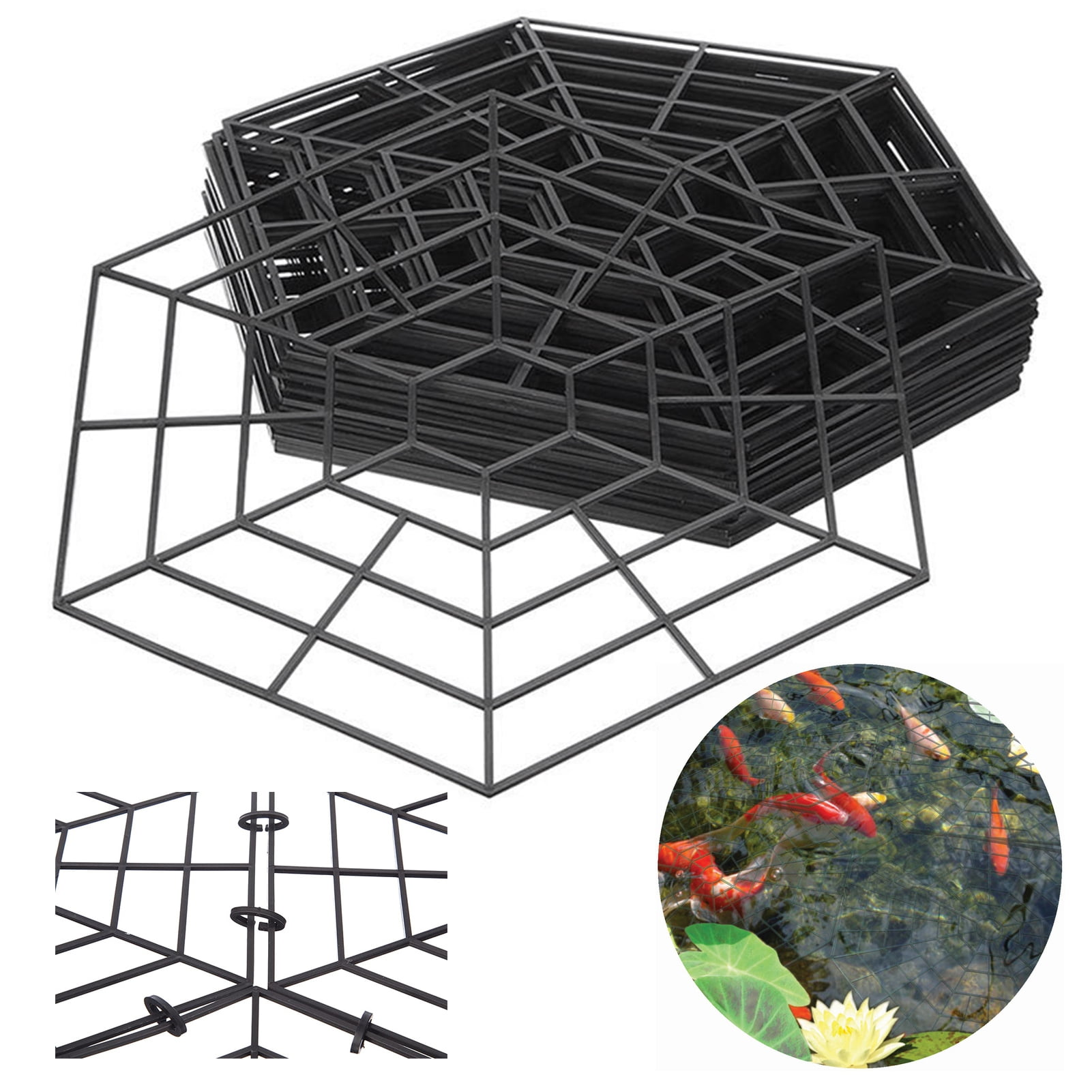 Hzsb Pond Netting Floating Fish Guard Pond Floating Mesh Net Outdoor ...