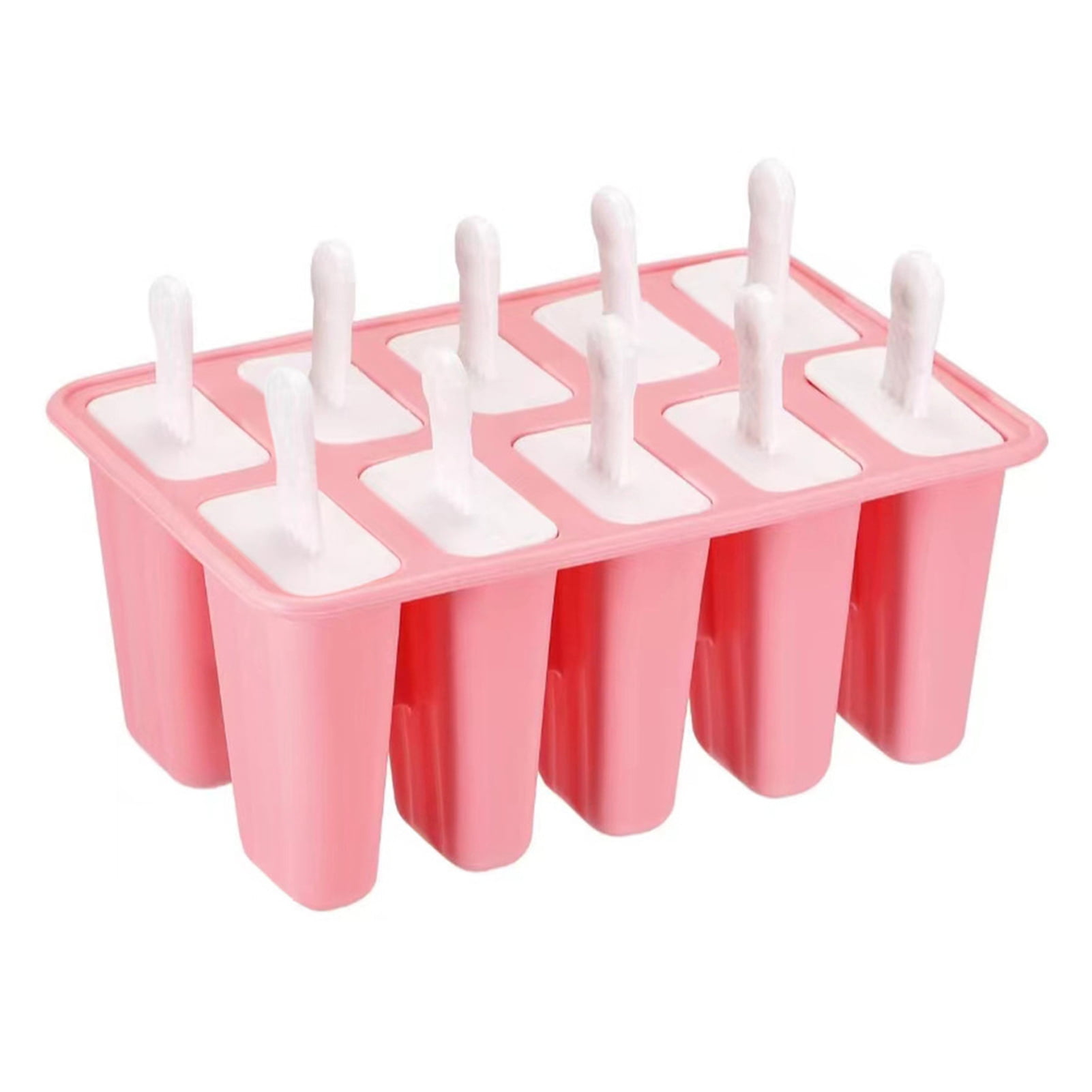Hzsb Popsicle Mold 6/10 Compartments Leakproof Food Grade Silicone ...