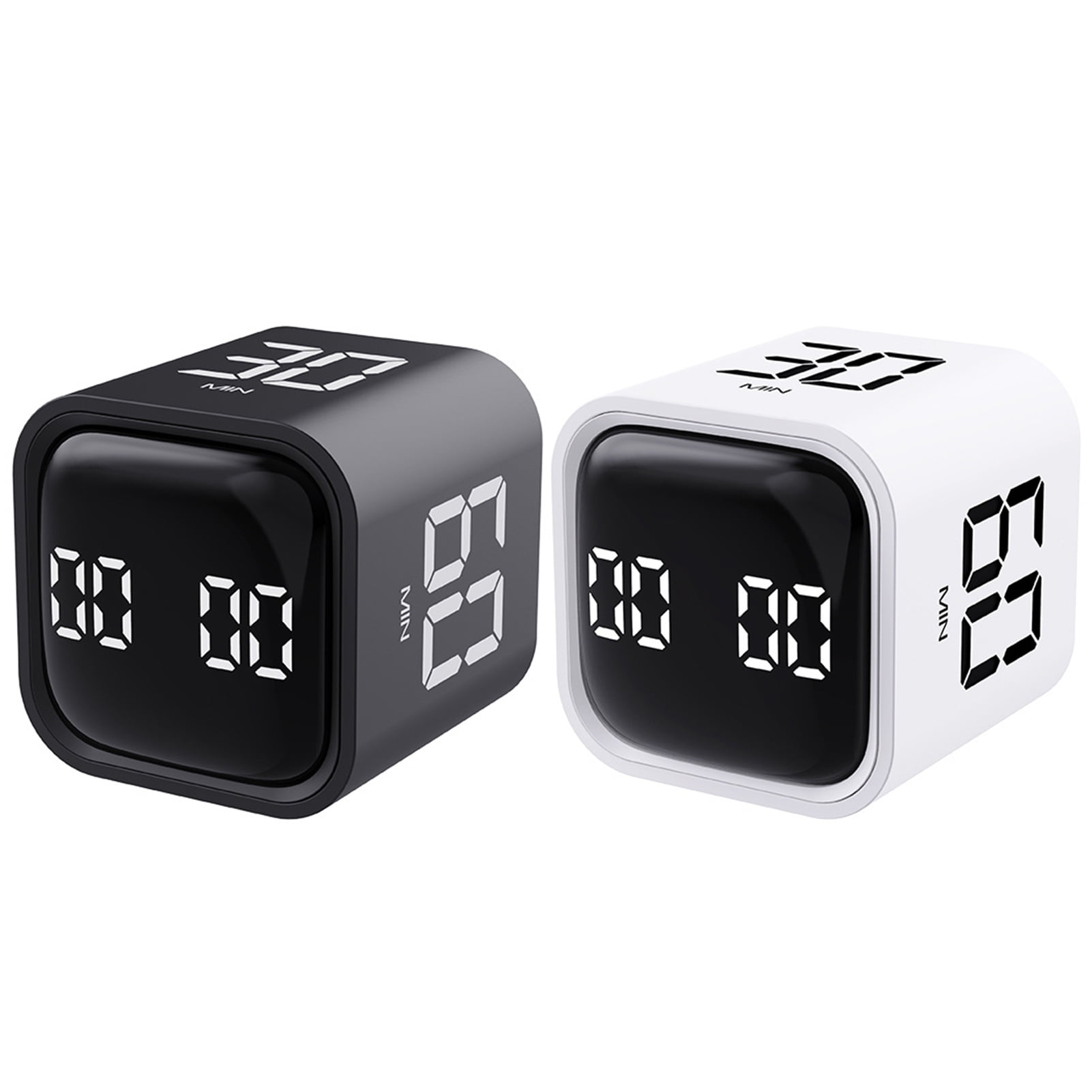 Hzsb Productivity Cube Timer Sensor Flipping LED Display 4 Preset Time Dual Modes Time ...