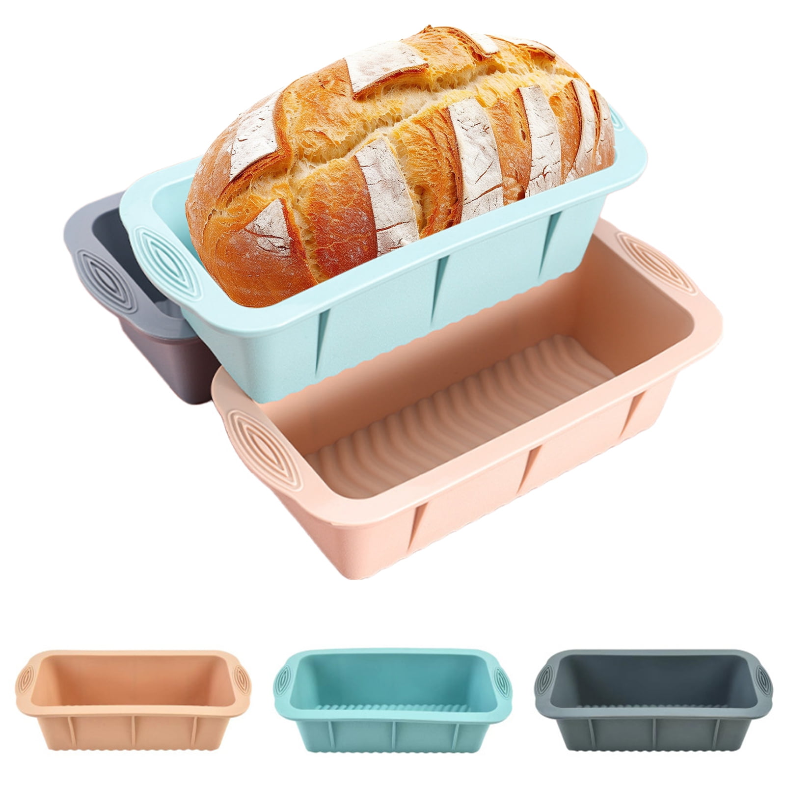 Hzsb Restaurant Silicone Bread Loaf Pan Non-Stick Baking Mold Easy ...