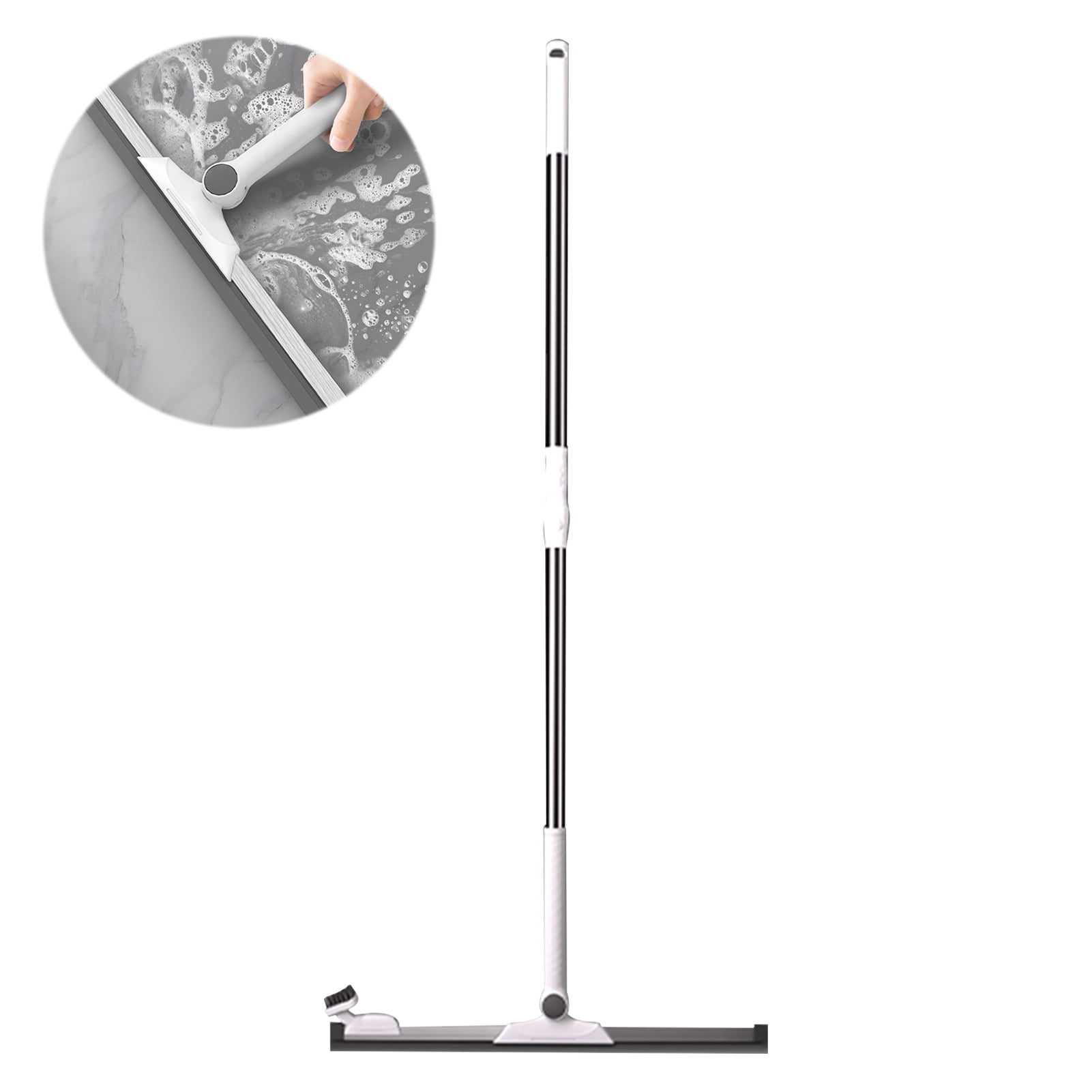 Hzsb Retractable Silicone Floor Scraper Broom Easy Diff-Free Cleaning ...