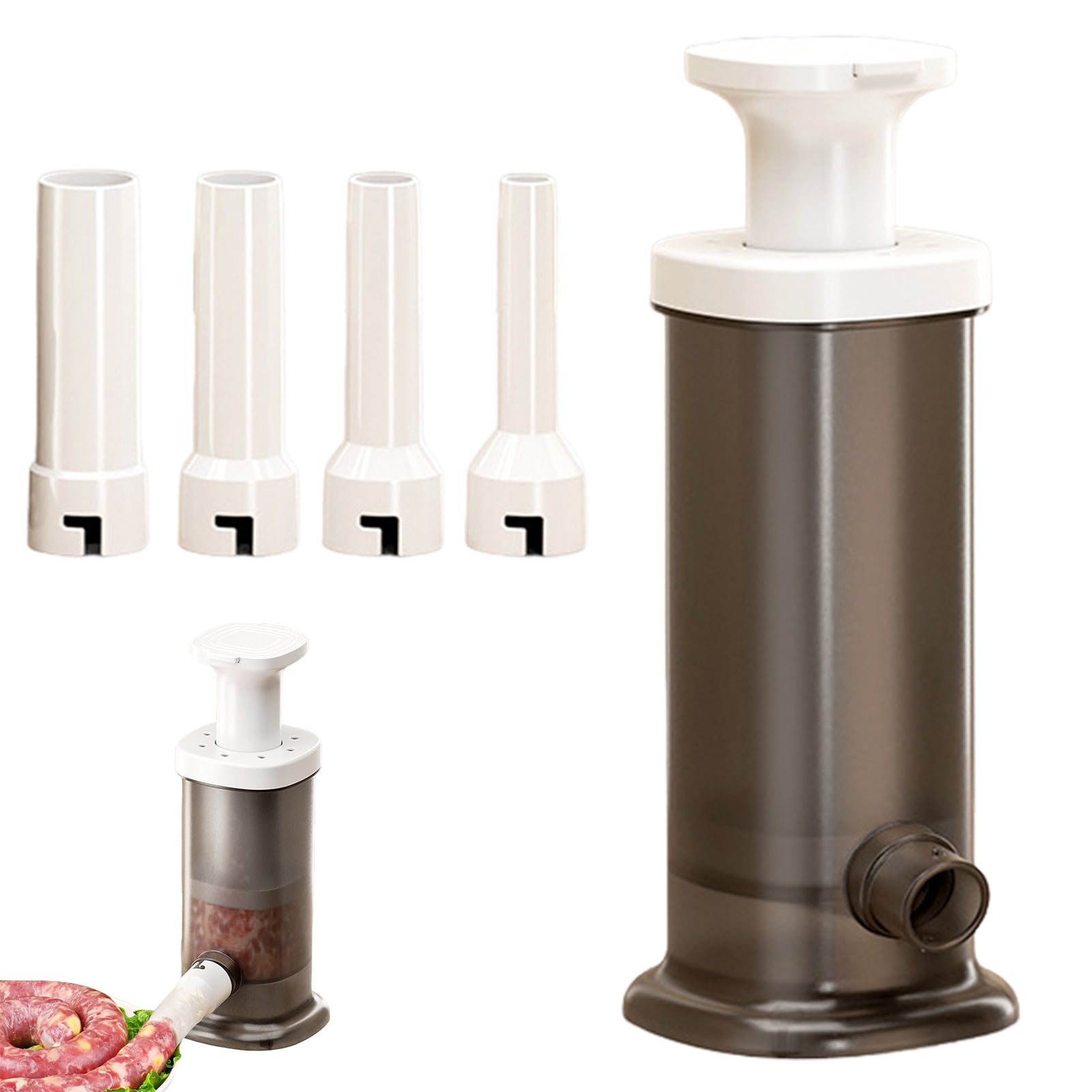 Hzsb Sausage Machine with 4 Stuffing Tubes Manual Sausage Stuffer Maker ...