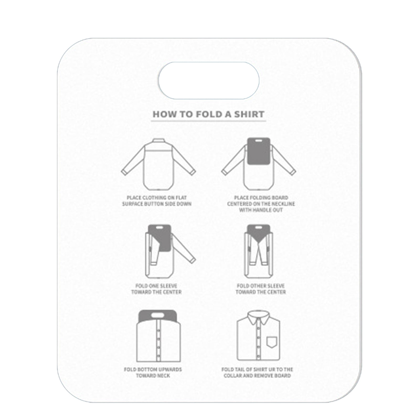 Hzsb Shirt Folding Board Reusable Space-Saving PP Organizer with ...