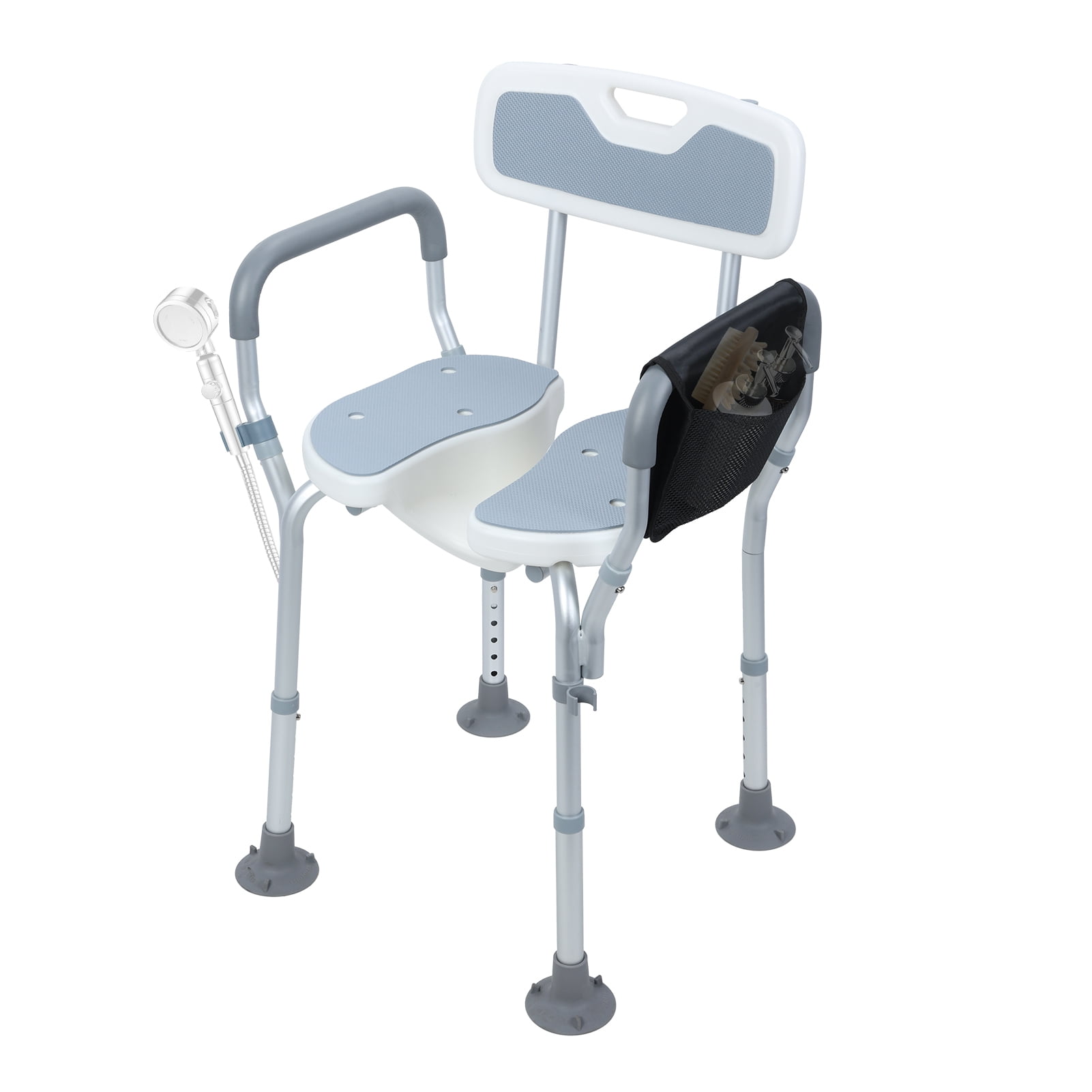 Hzsb Shower Chair, Shower Chair for Elderly And Disabled, U-Shape Seat Heavy Duty Shower Chair ...