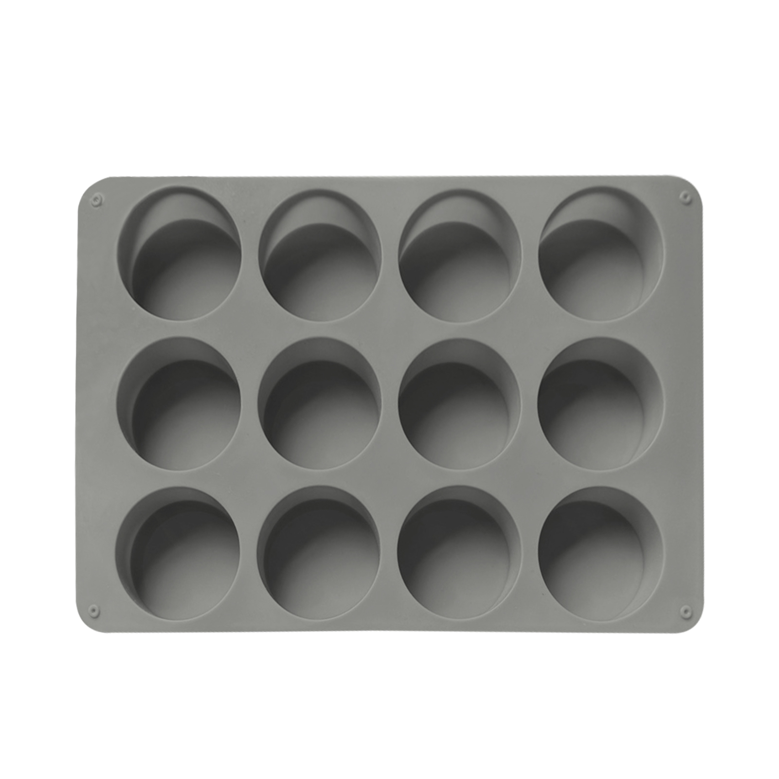 Hzsb Silicone Chocolate Cookie Molds 12-Cavity Round Biscuit Mold Easy ...