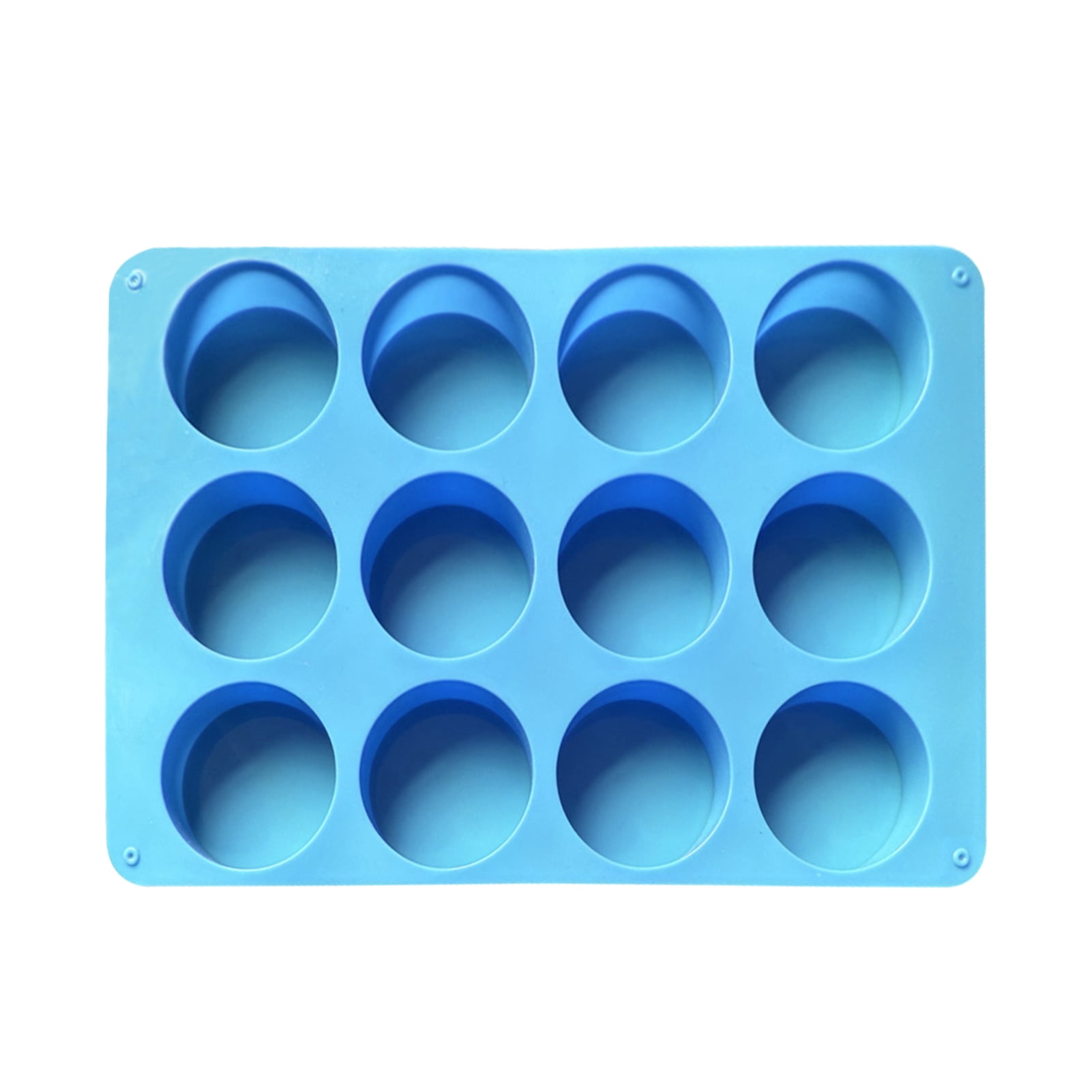 Hzsb Silicone Chocolate Cookie Molds 12-Cavity Round Biscuit Mold Easy ...