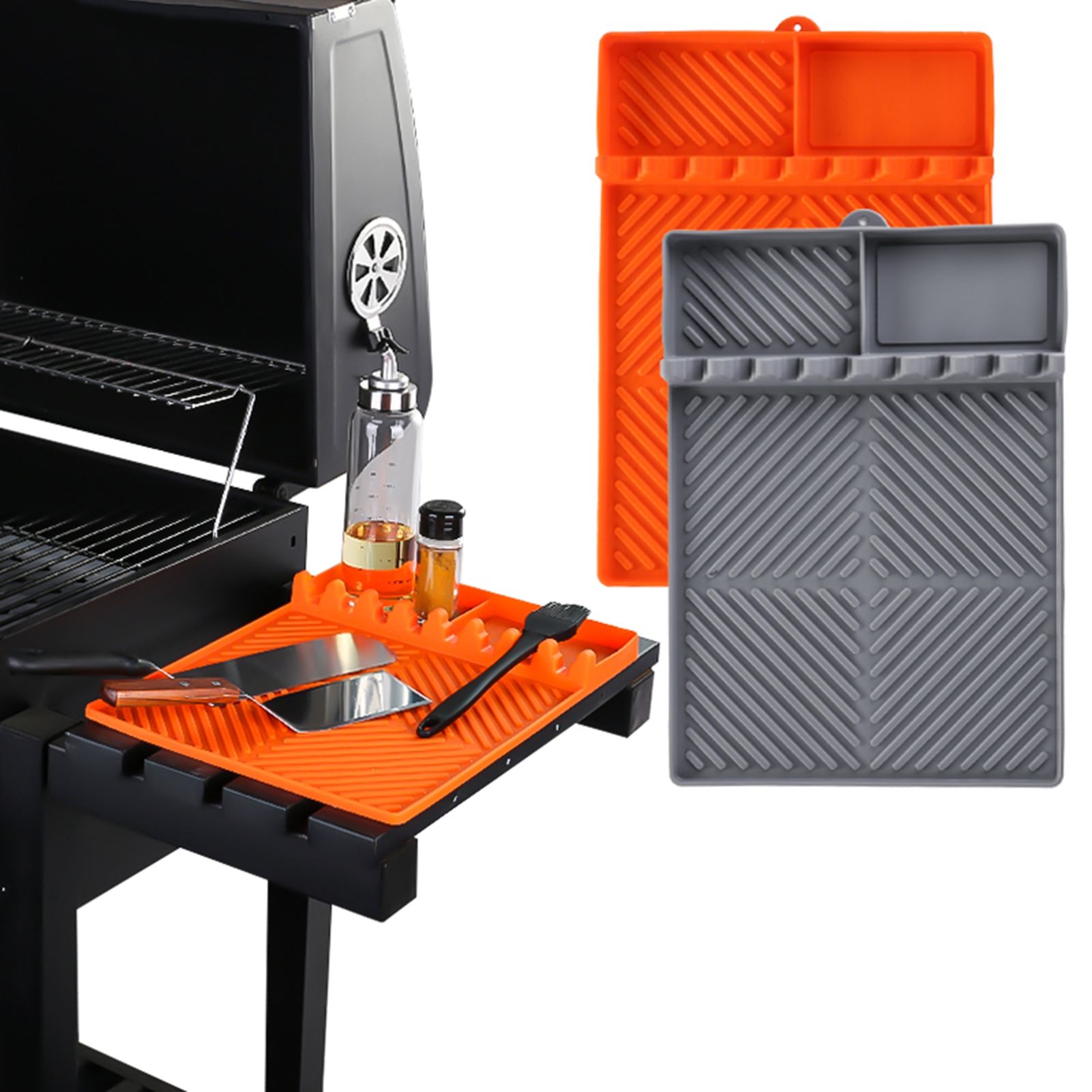 Hzsb Silicone Griddle Tools Mat Large Non-Slip Heat-Resistant Spatula ...