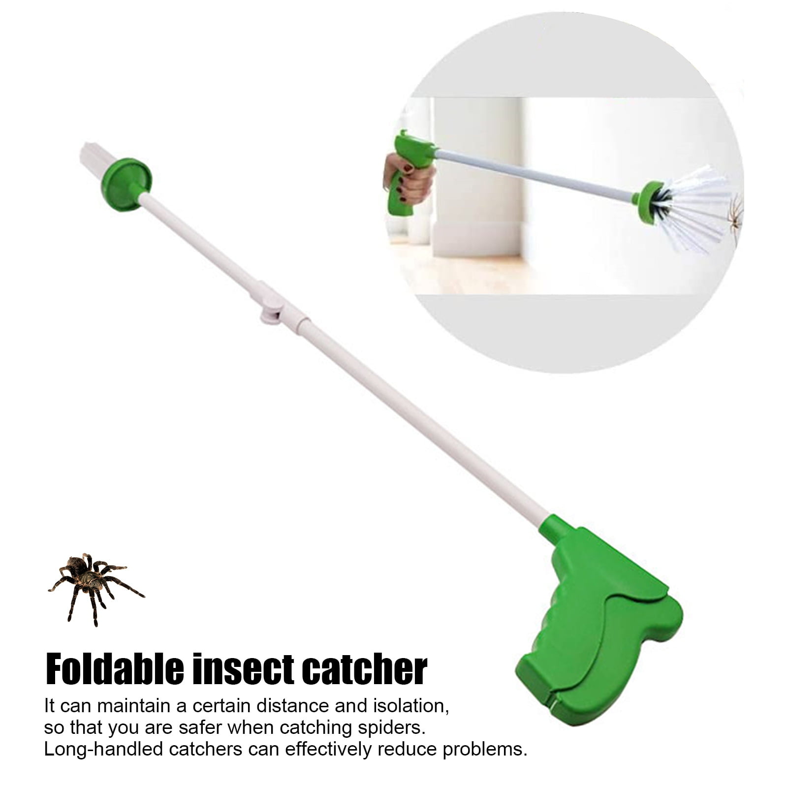 Hzsb Spider Catcher Long Handle Contactless Spider Grabber Insect ...
