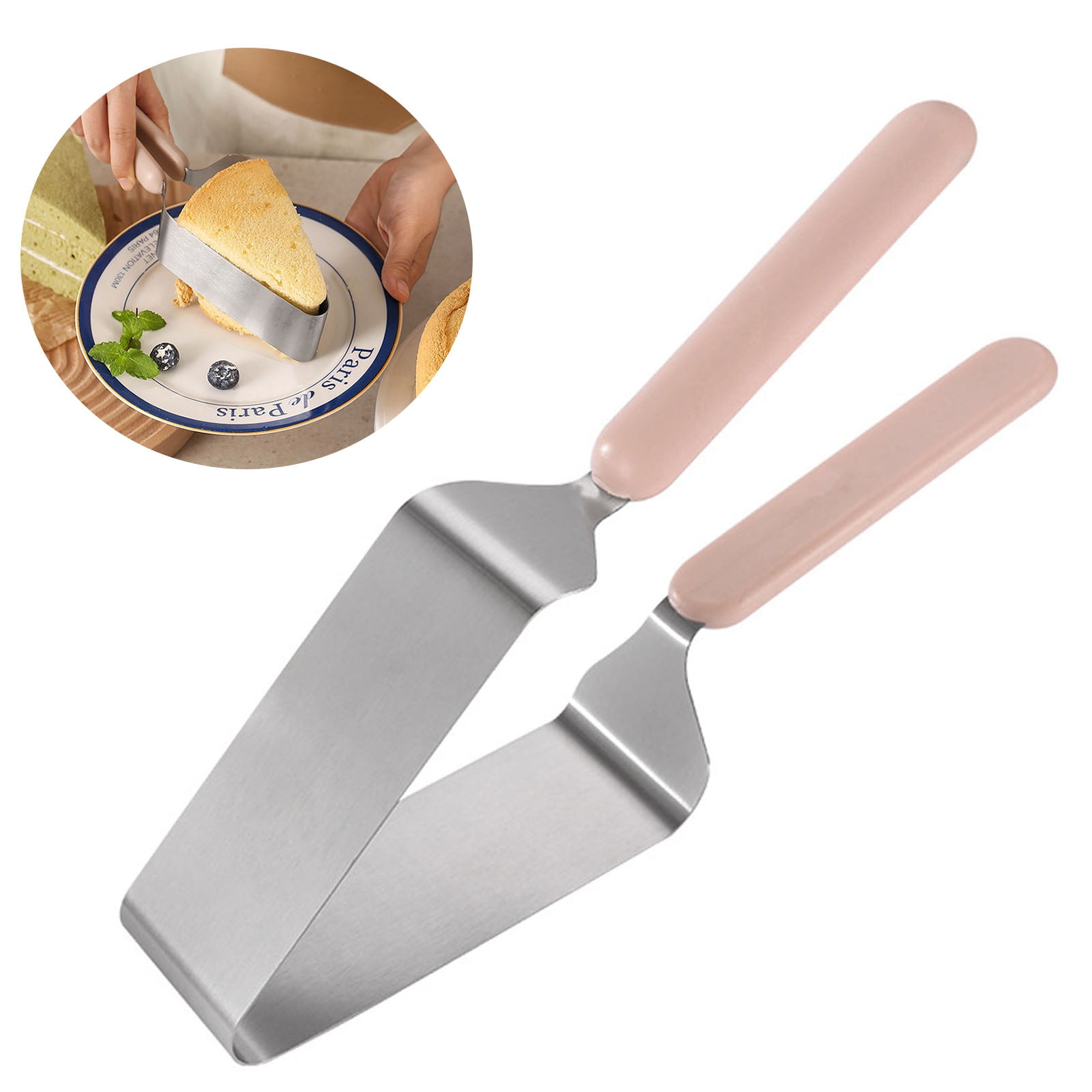 Hzsb Stainless Steel Cake Separator Comfortable Handle Triangle Cake ...