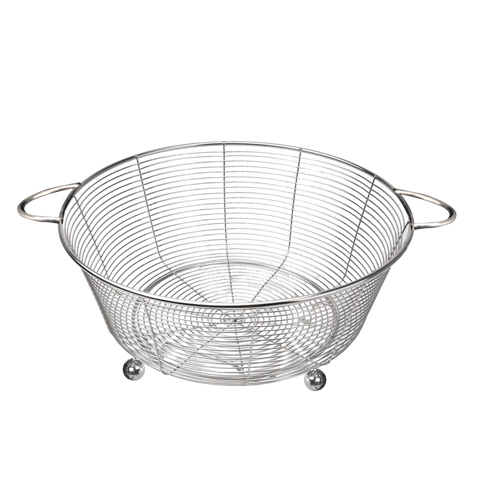 Hzsb Stainless Steel Drain Basket Countertop Fruit Bowl Durable ...