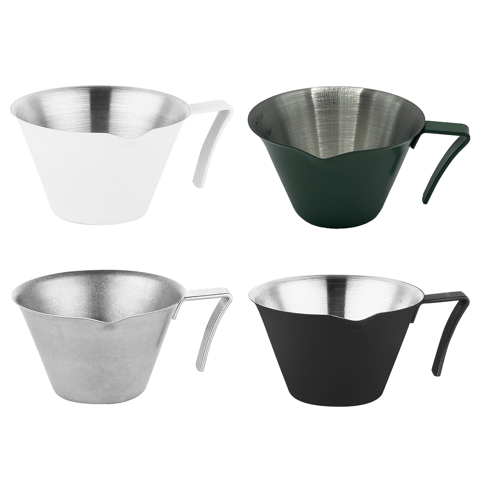 Hzsb Stainless Steel Espresso Measuring Cup 100ml Double Shot Coffee ...