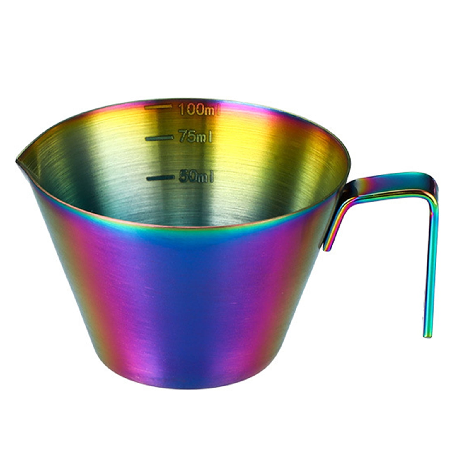 Hzsb Stainless Steel Espresso Measuring Cup -3.38oz Capacity, Mini ...