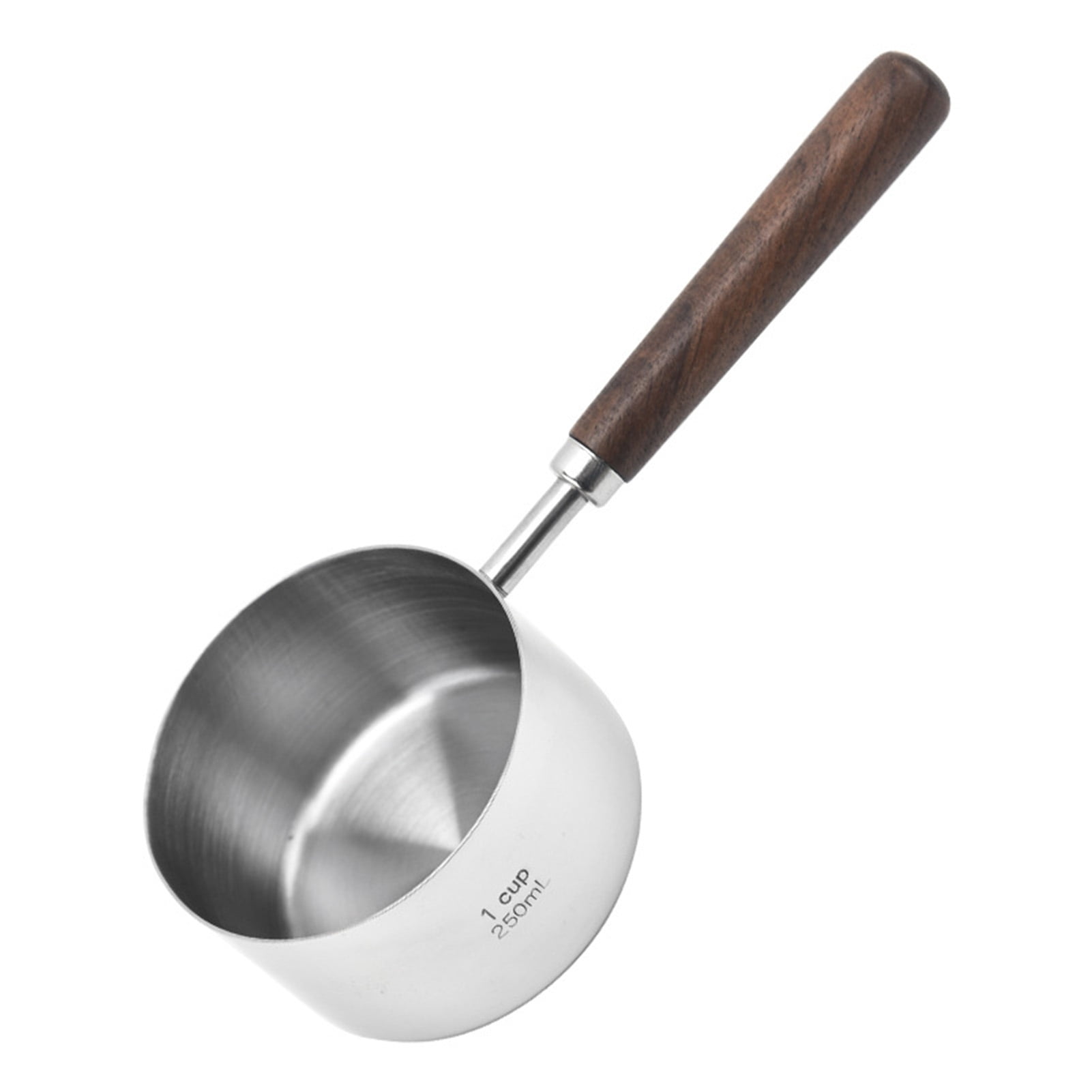 Hzsb Stainless Steel Measuring Cups with Wood Handle Coffee Bean ...