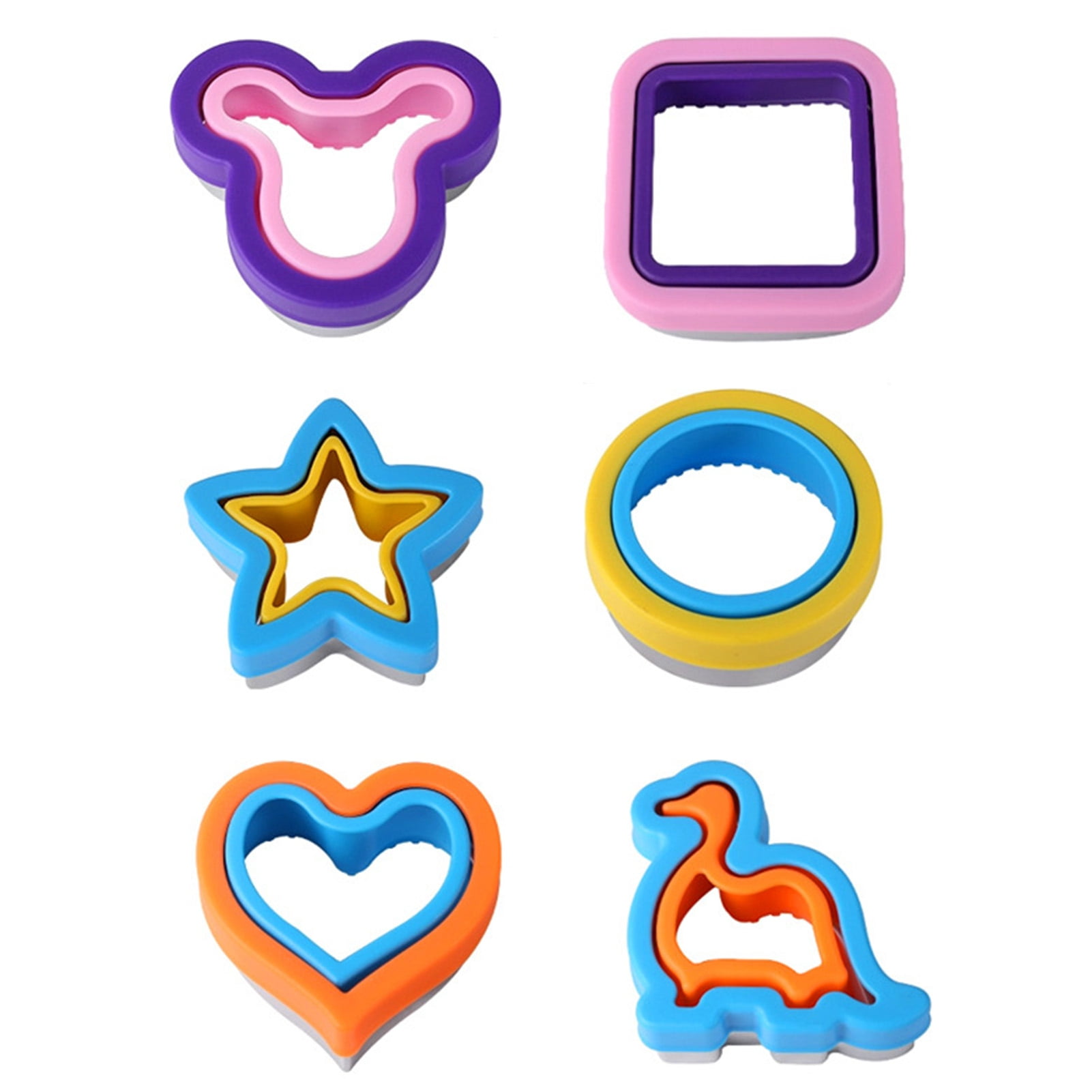 Hzsb Stainless Steel Sandwich Maker Mold Cute Heart Star Round Dinosaur ...