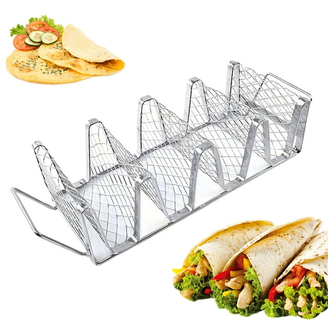 Hzsb Stainless Steel Taco Holders Taco Shell Holder Stand for Oven ...