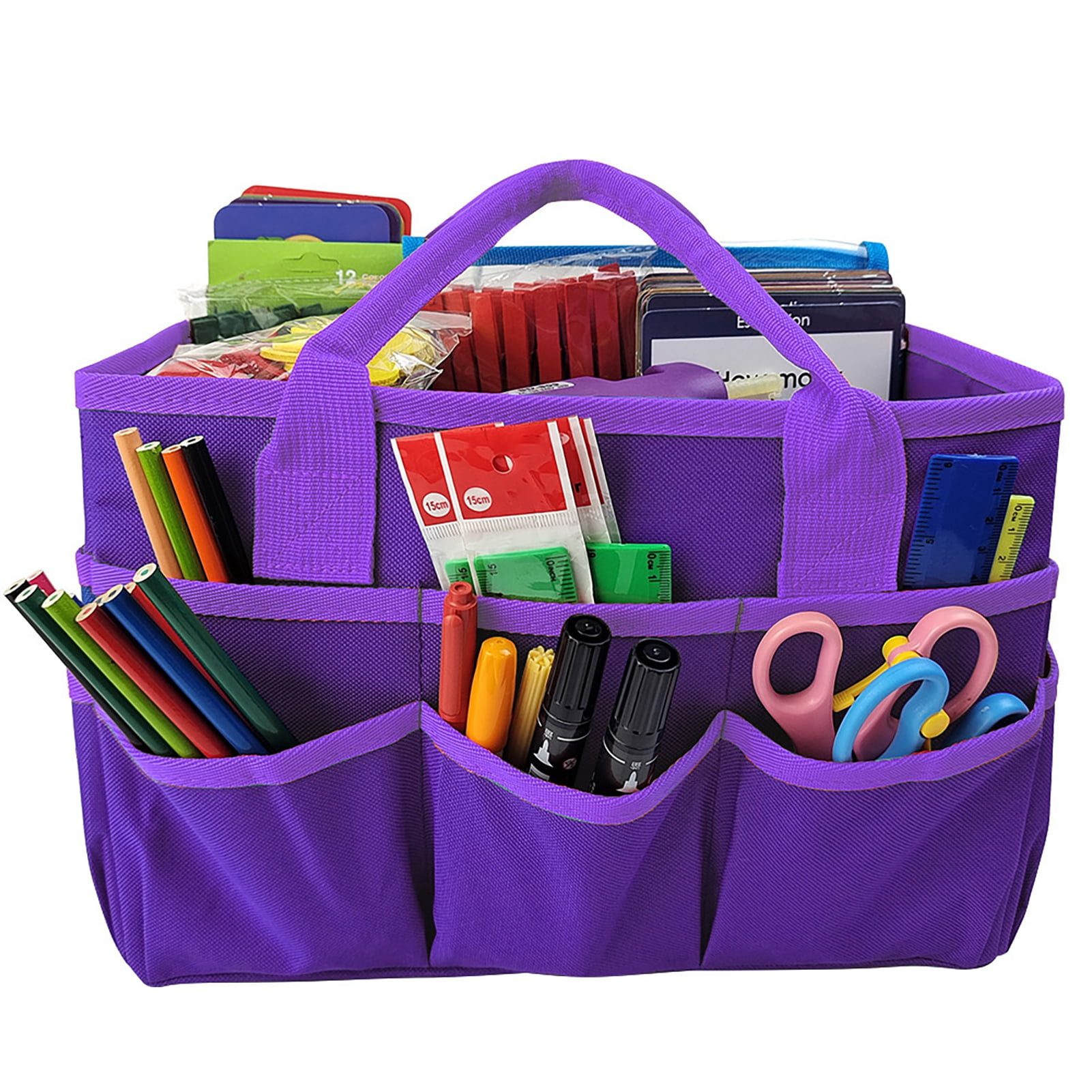 Hzsb Student Stationery Bag 10 Pockets Large Capacity Great Load ...