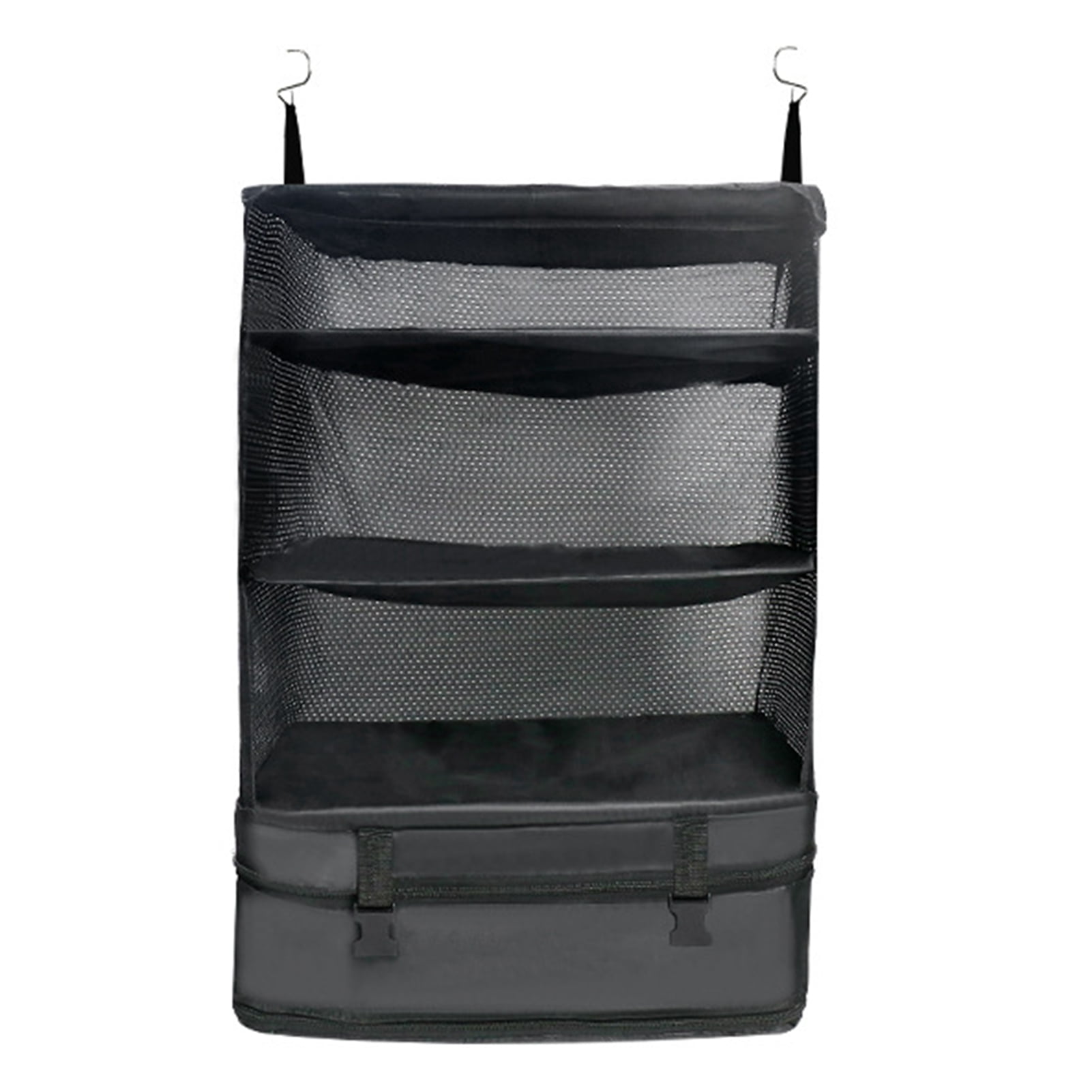 Hzsb Travel Storage Bag 3-Layer Mesh Pockets High-Elastic Fixing Straps ...