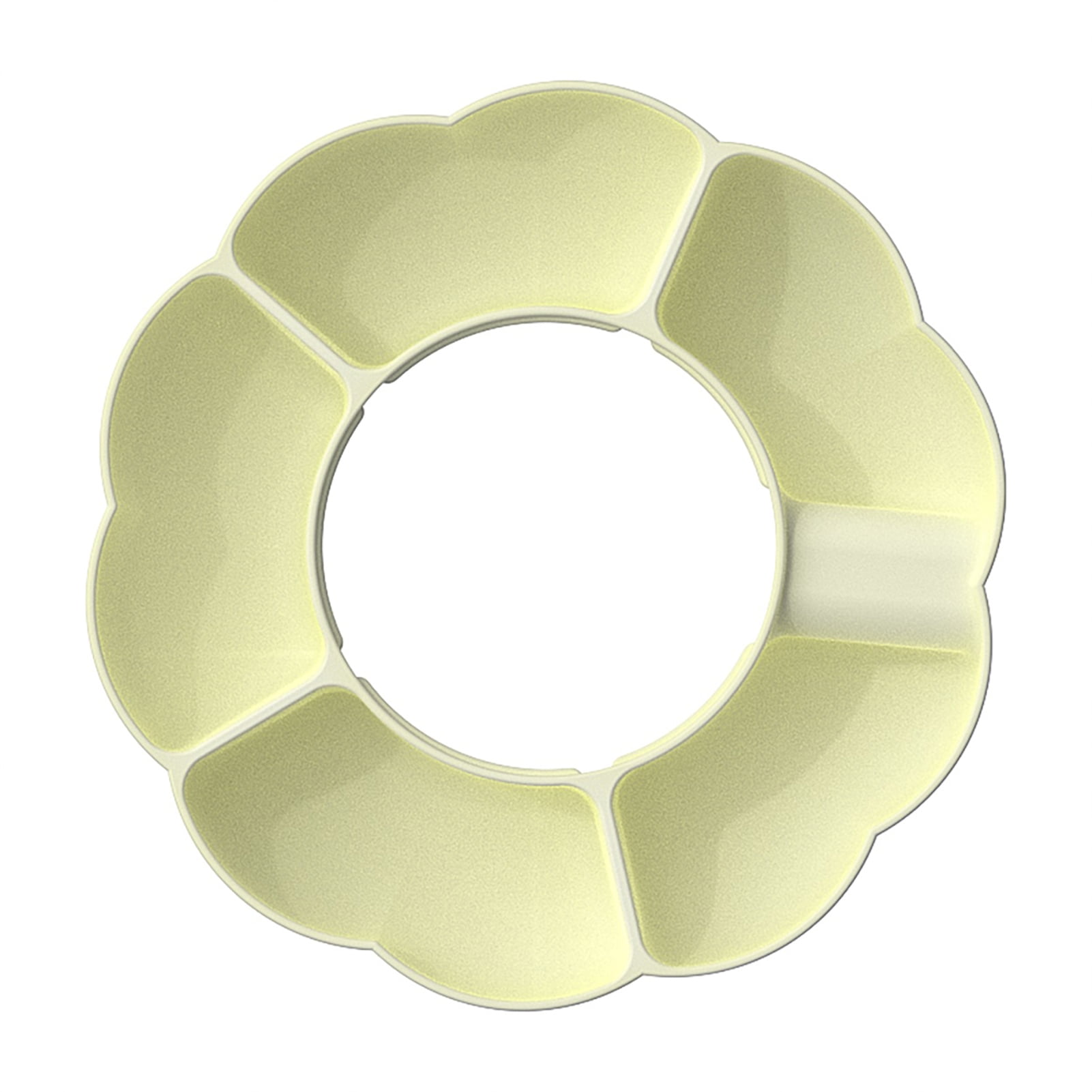 Hzsb Smooth No Odor Solid Color Reusable Snack Ring 5 Compartment Water ...