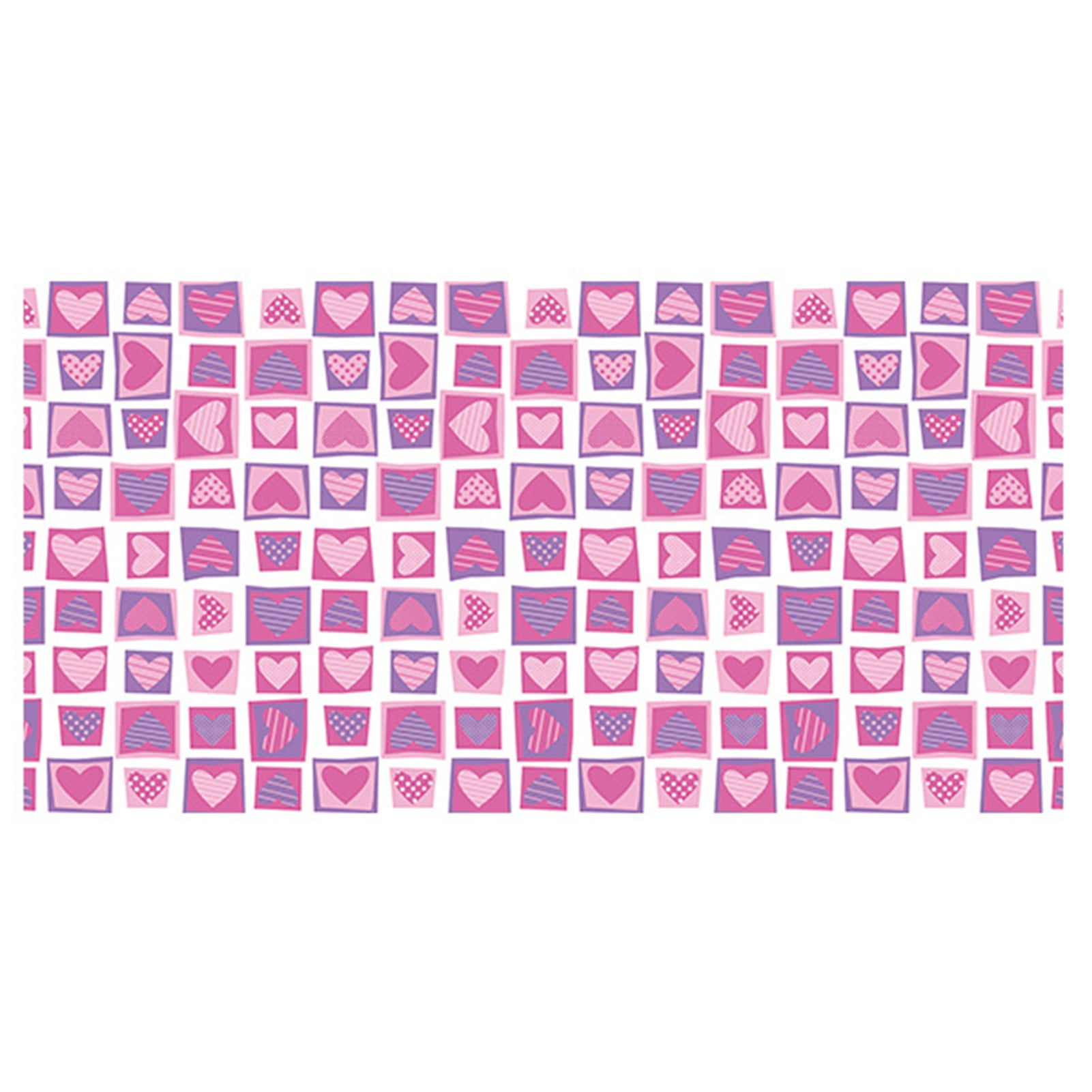 Hzsb Valentine's Day Tablecloth Heart Printed Romantic Dinner ...