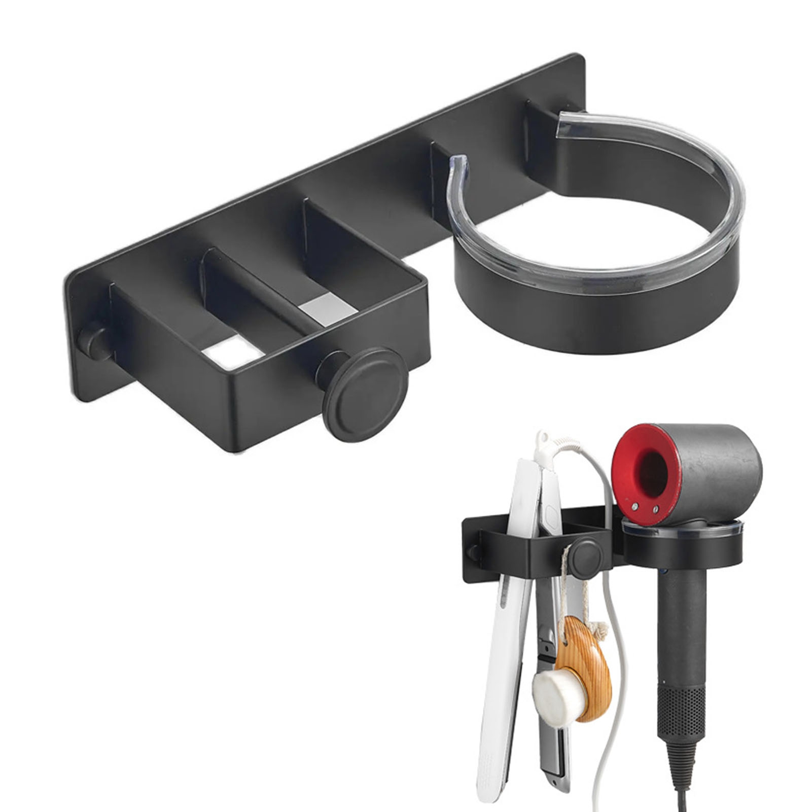 Hzsb Wall Mount Hair Dryer Holder Strong Load-bearing Simple ...