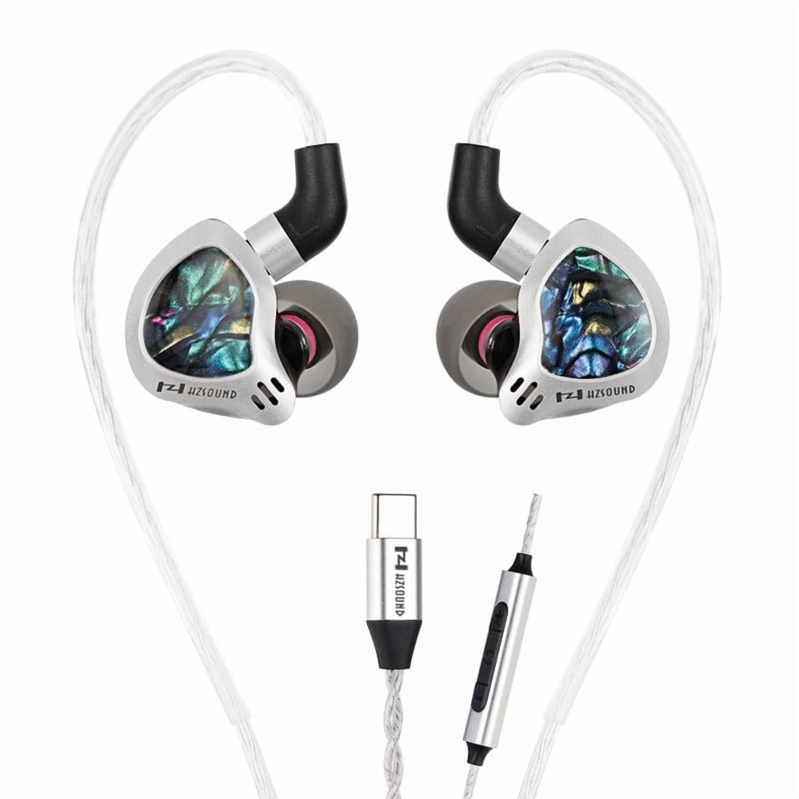 Hzsound Ginkgo in Ear Monitor Headphones 10mm 1DD+1PZT Hifi In-Ear ...