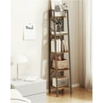 Hzuaneri 5-Tier Standing Bookshelf, Slim Small Space Open Display ...