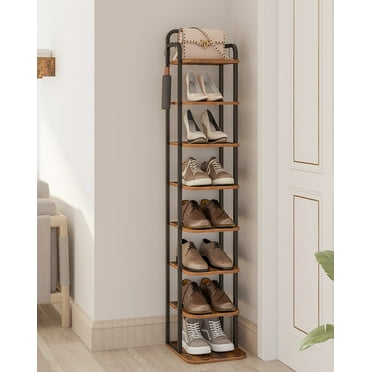 LASIEYO 8 Tiers Shoe Rack Vertical Shoe Tower Shoe Organizer Shelf for ...