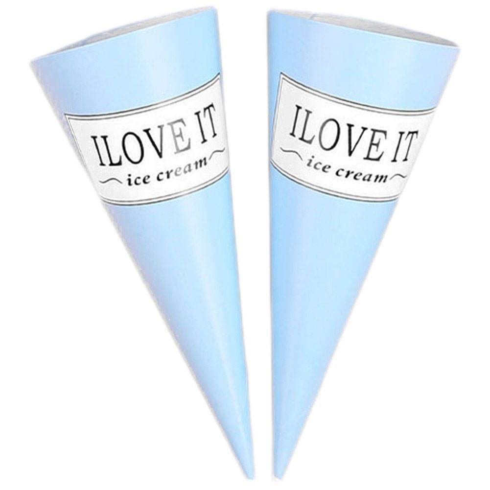 Hzzsbu 100-count Disposable Snow Cone Cups, Paper Cones for Shaved Ice ...