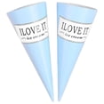 Hzzsbu 100-count Disposable Snow Cone Cups, Paper Cones for Shaved Ice ...