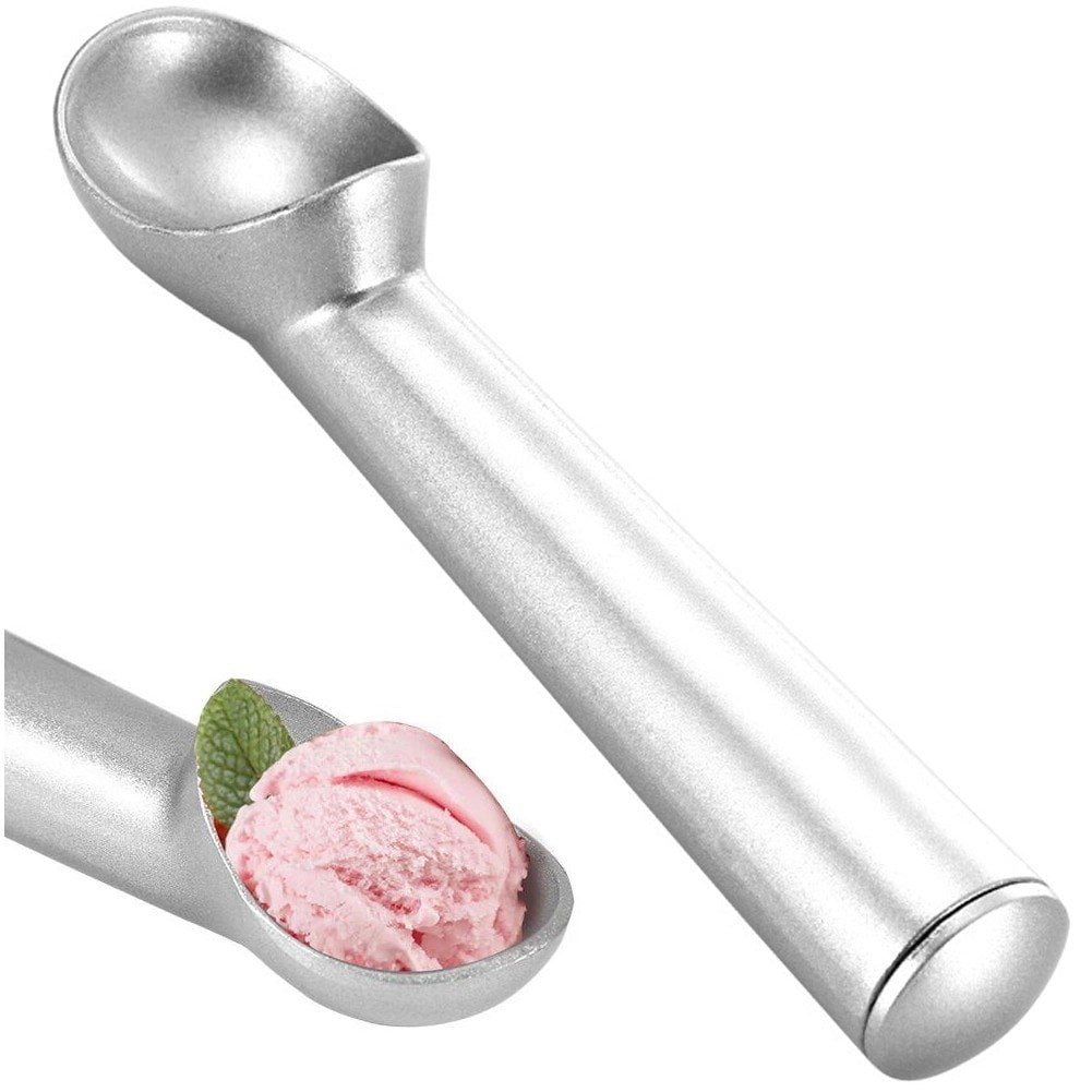 Hzzsbu Long Handle Ice Cream Scoop, Non-stick Anti-freeze Metal Scooper ...
