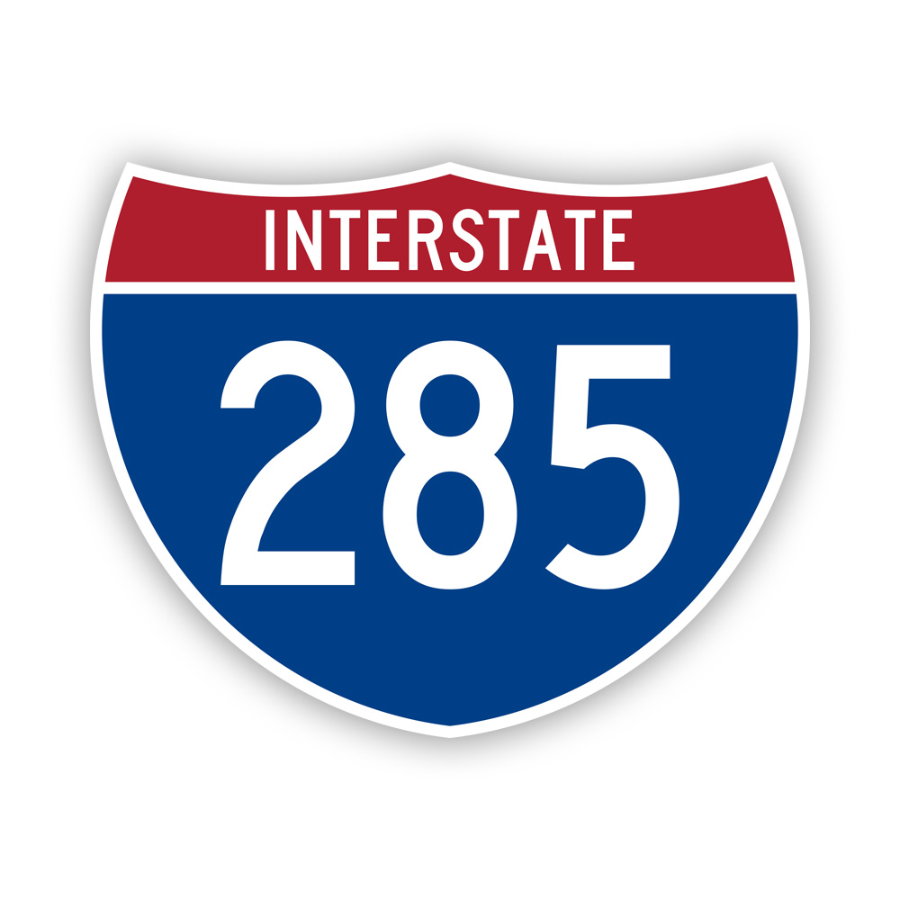 I-285 Interstate 285 Sign Sticker Decal - Self Adhesive Vinyl ...