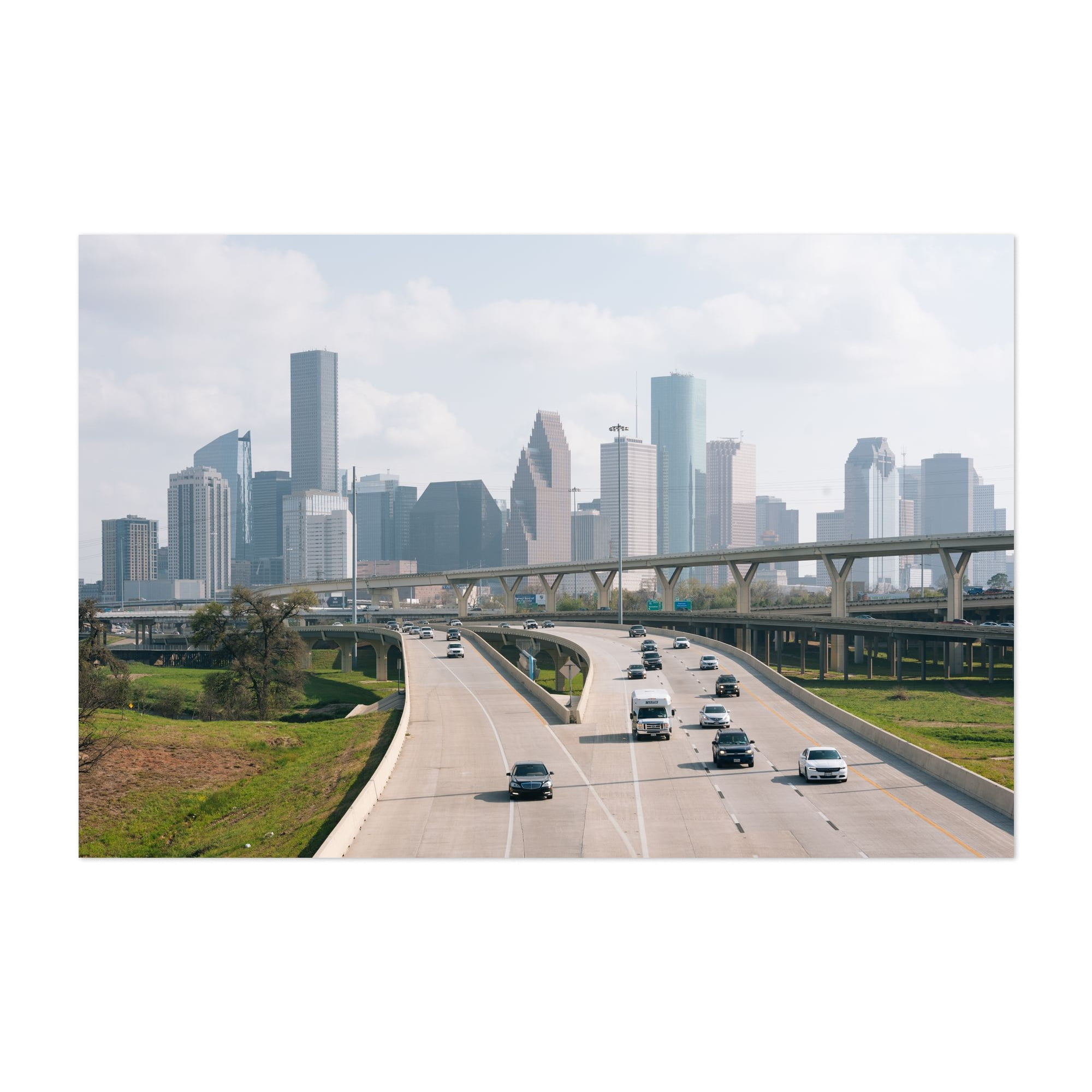 I-45, Houston - Houston Texas Photography Unframed Wall Art Print 20 x ...