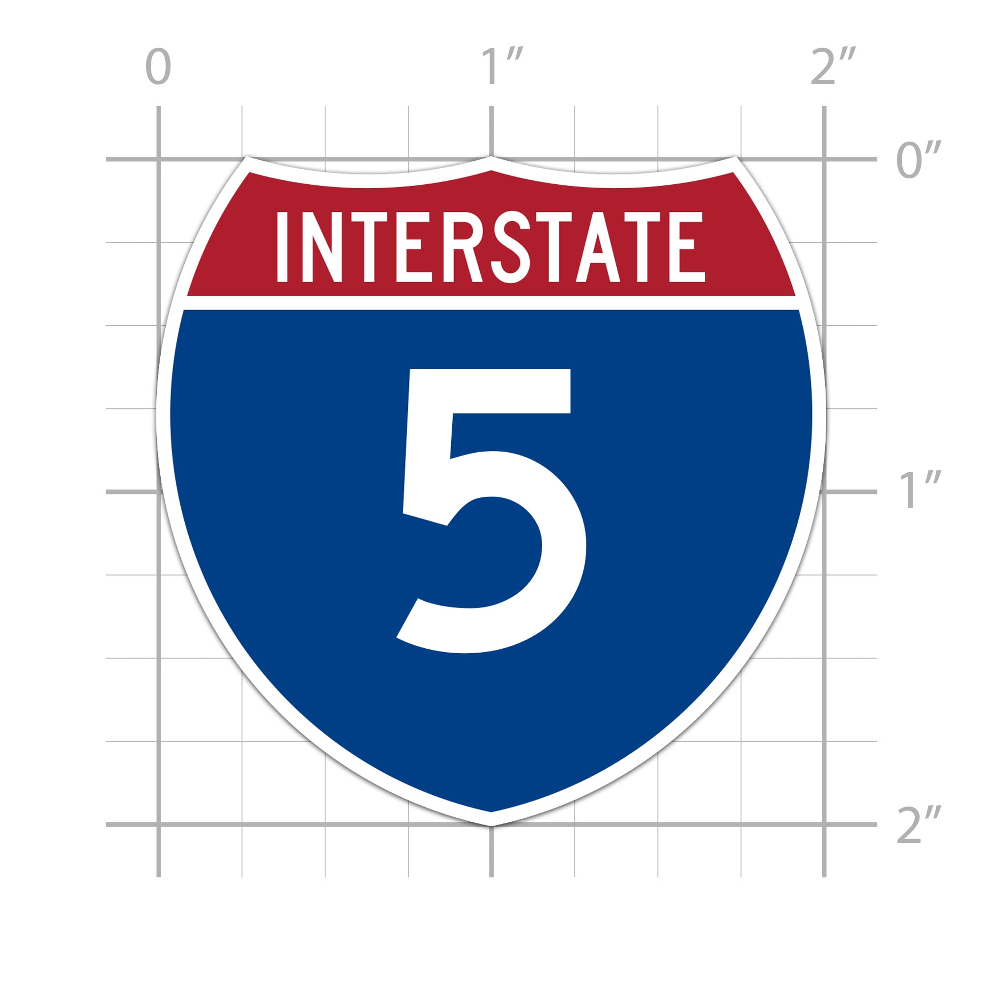 I-5 Interstate 5 Sign Sticker for water bottle phone tumbler hard ...