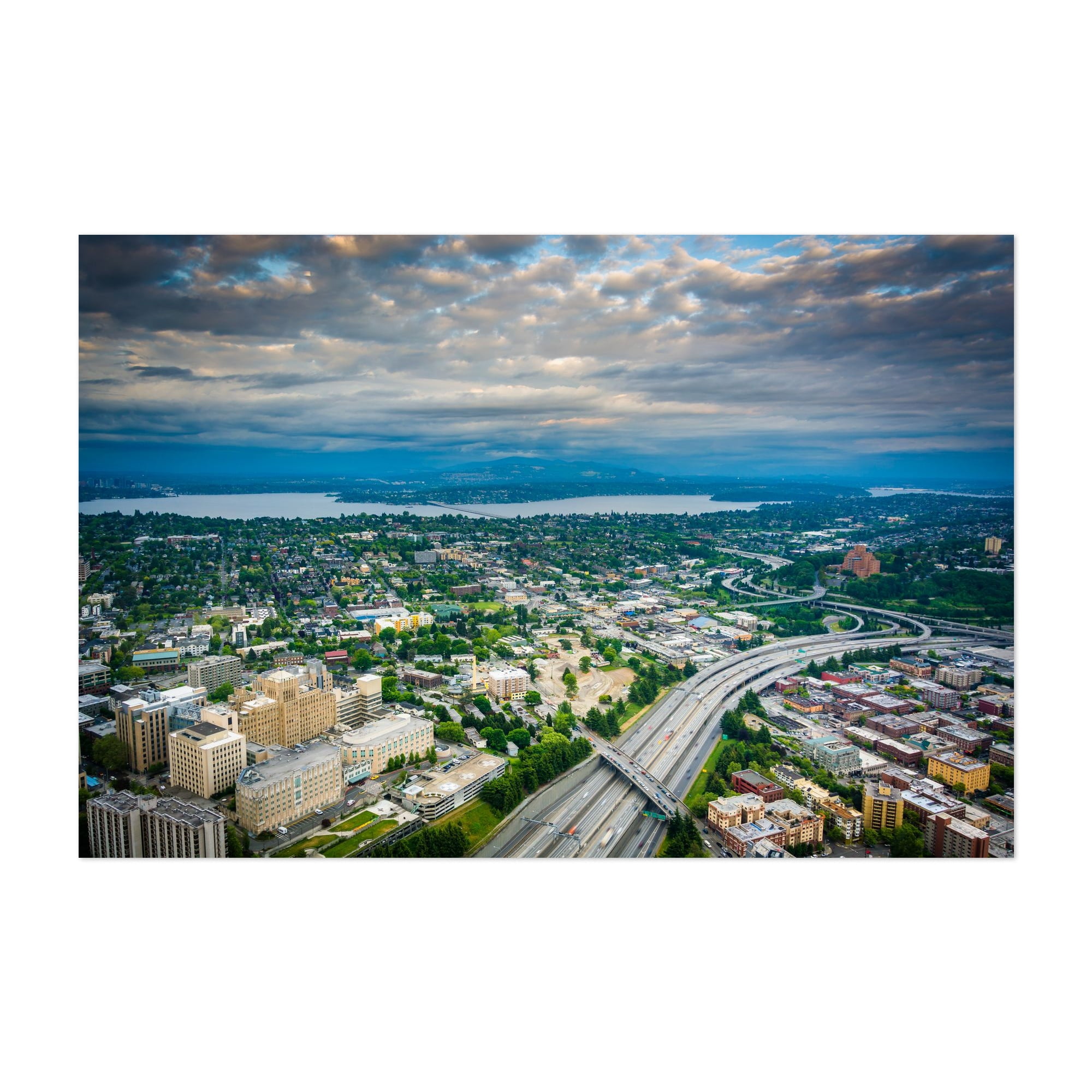 I-5 & Lake Washington - Seattle Washington Photography City Skyline ...