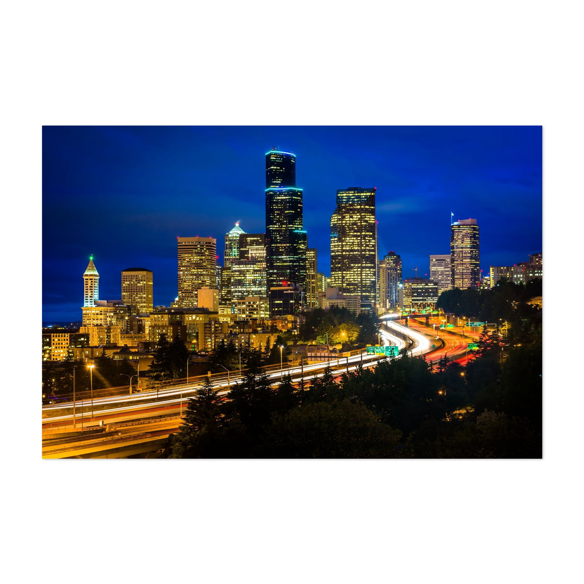 I-5 and the Seattle Skyline - Seattle Washington Photography City ...