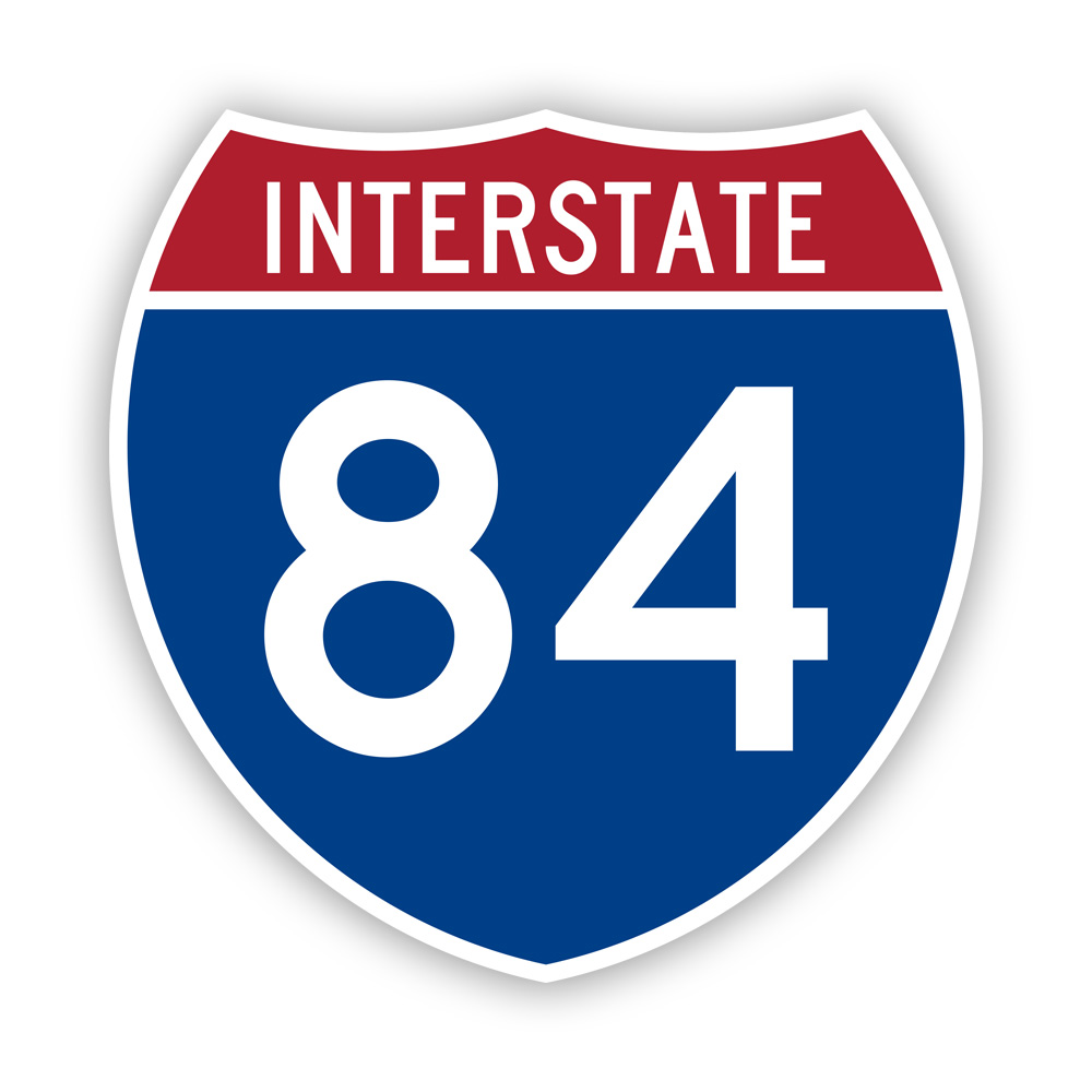 I-84 Interstate 84 Sign Sticker Decal - Self Adhesive Vinyl ...