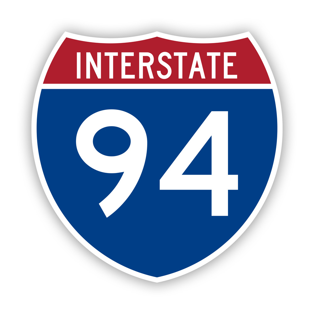 I-94 Interstate 94 Sign Sticker Decal - Self Adhesive Vinyl ...