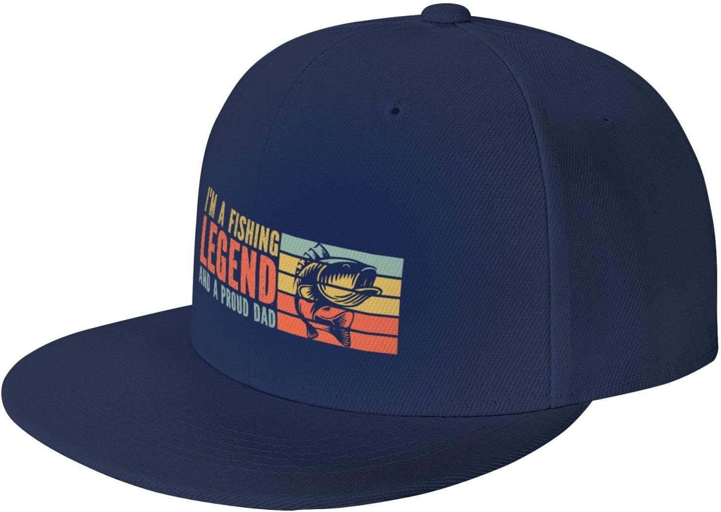 I Am A Fishing Legend and A Proud Father Snapback Hat for Men Women ...